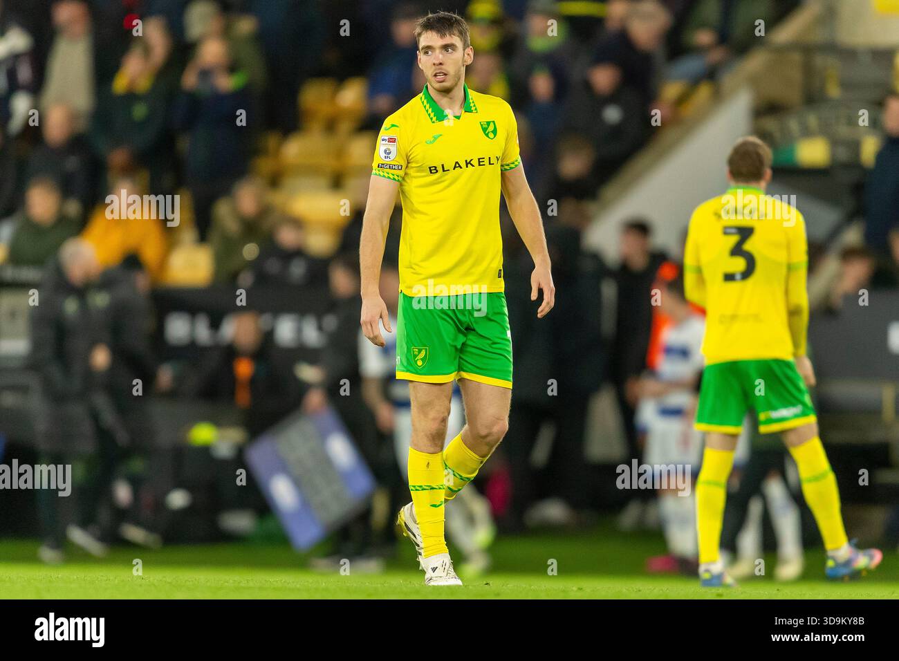 Ruairi McConville of Norwich City during the Sky Bet Championship match ...