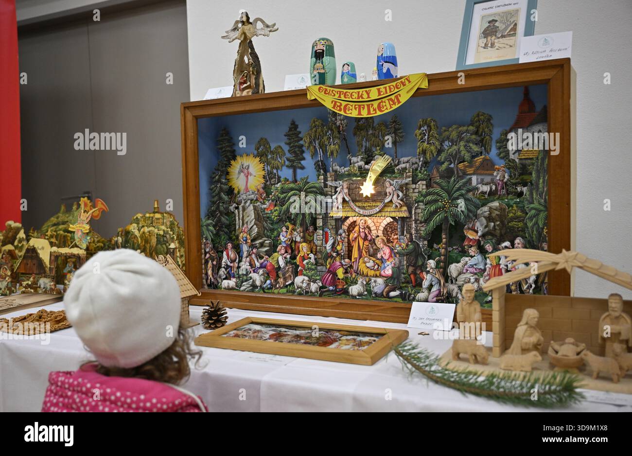 Exhibition of nativity scenes in Loucka, Zlin region, Czech Republic ...