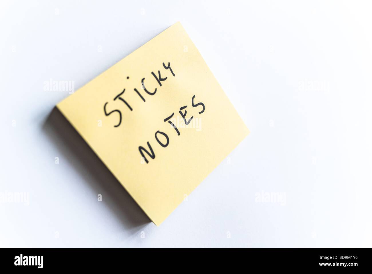 Sticky notes with text sticky notes Stock Photo - Alamy