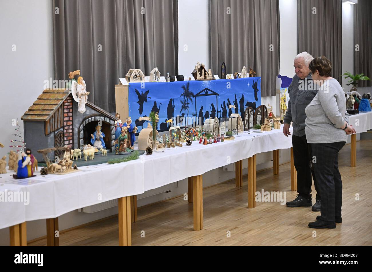 Exhibition of nativity scenes in Loucka, Zlin region, Czech Republic ...