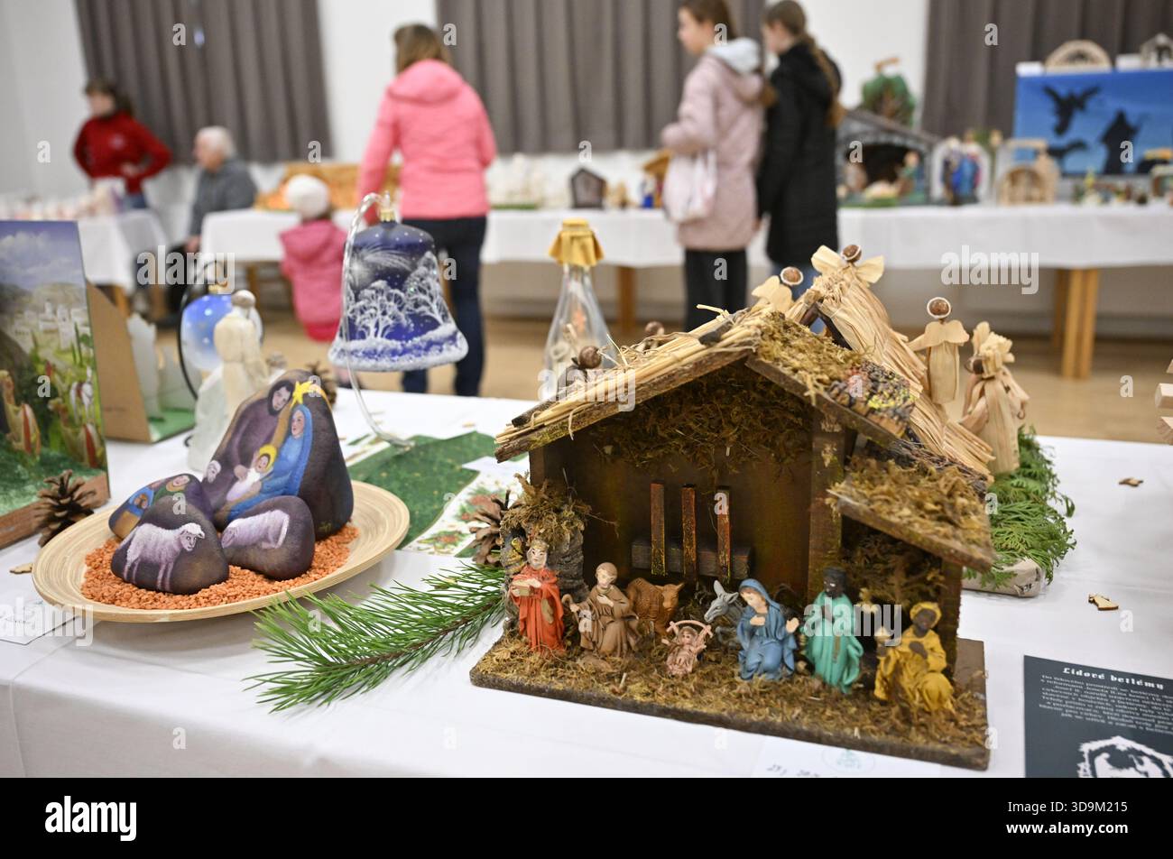Exhibition of nativity scenes in Loucka, Zlin region, Czech Republic ...