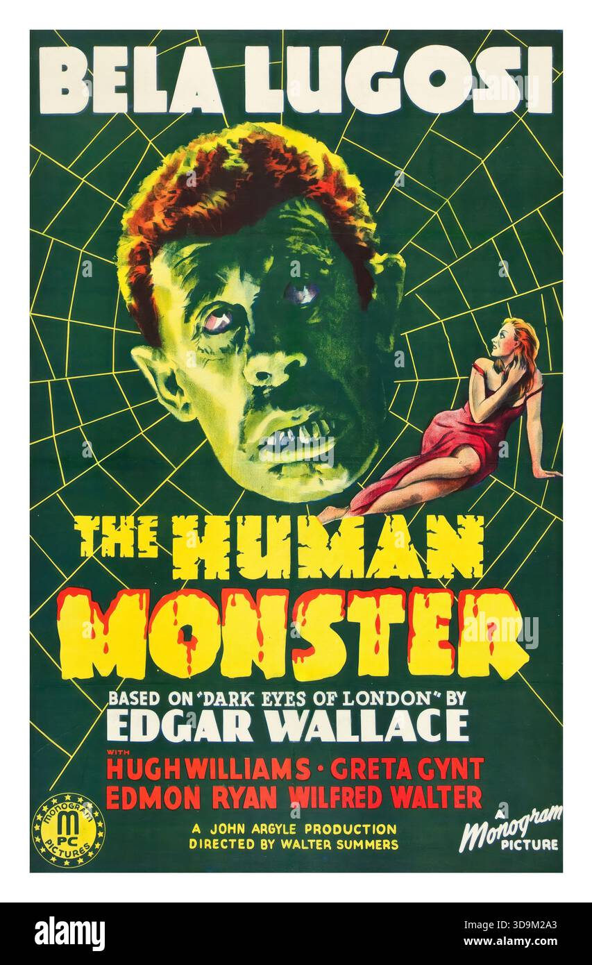 BELA LUGOSI in THE HUMAN MONSTER (1939) -Original title: THE DARK EYES OF LONDON-, directed by ...