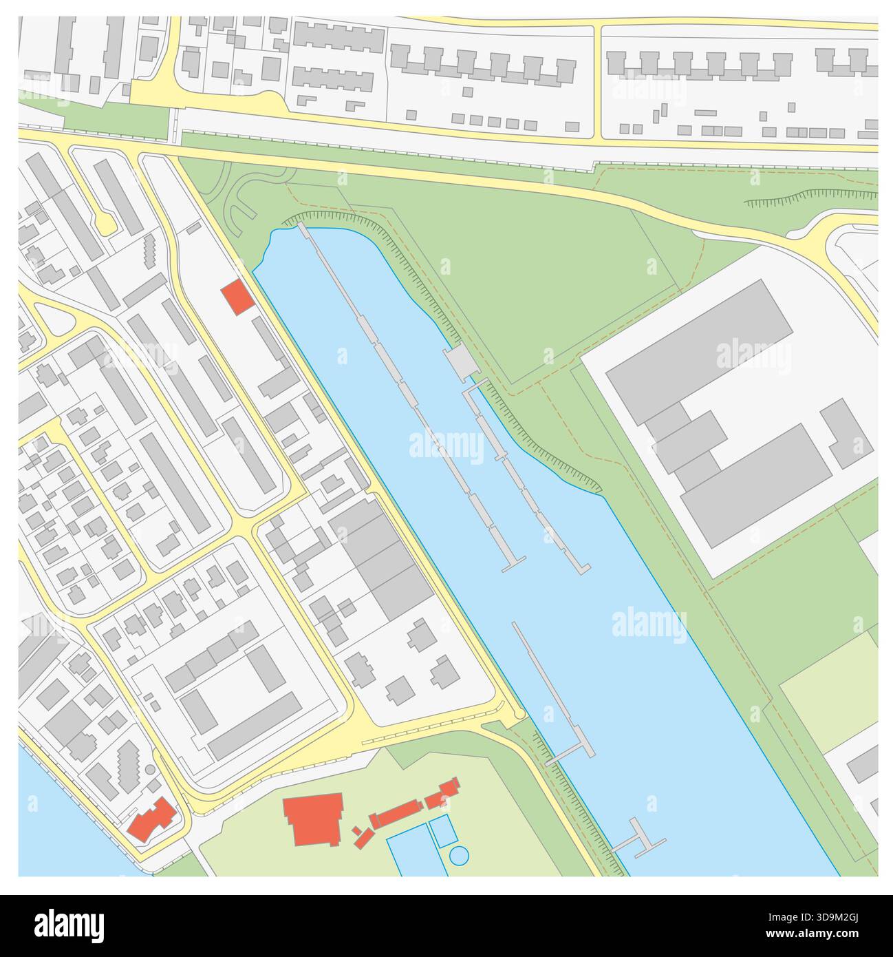 Detailed navigation urban street Cut Out Stock Images & Pictures - Alamy