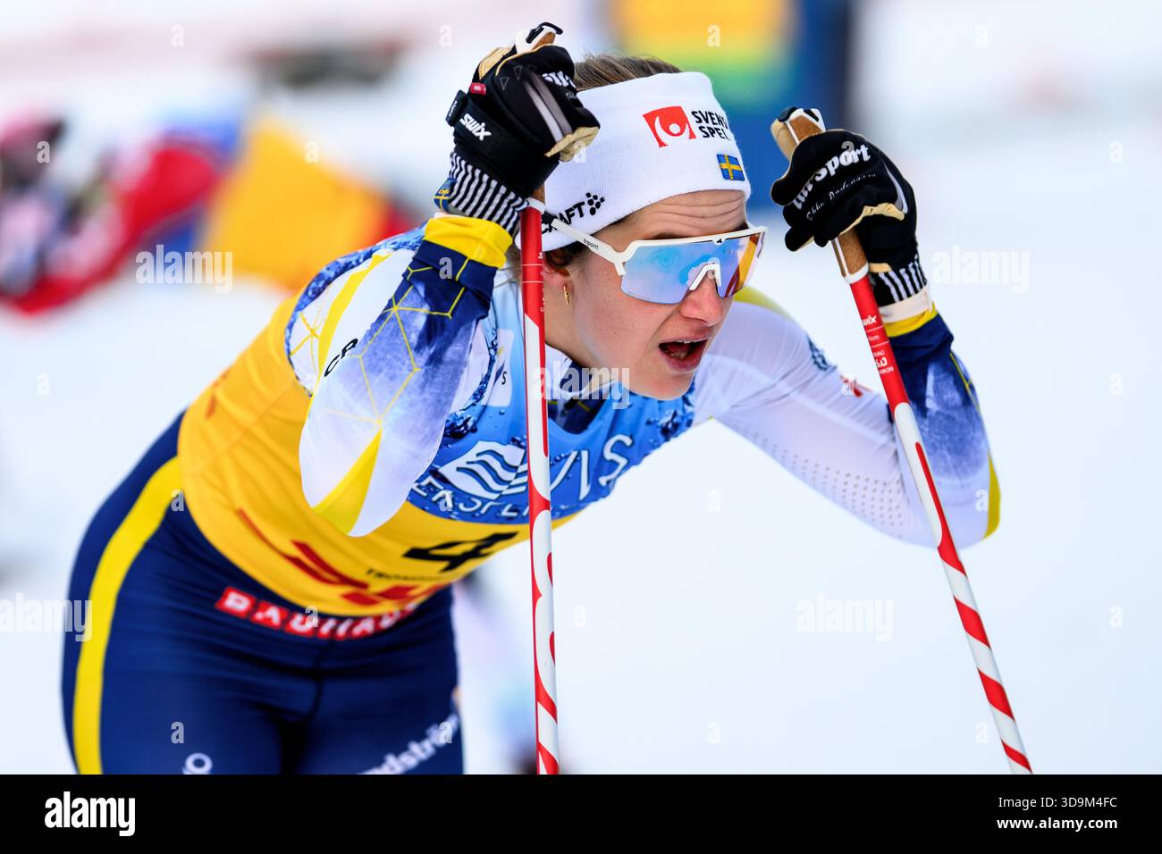 251206 Ebba Andersson of Sweden after the women's 20 km skiathlon ...