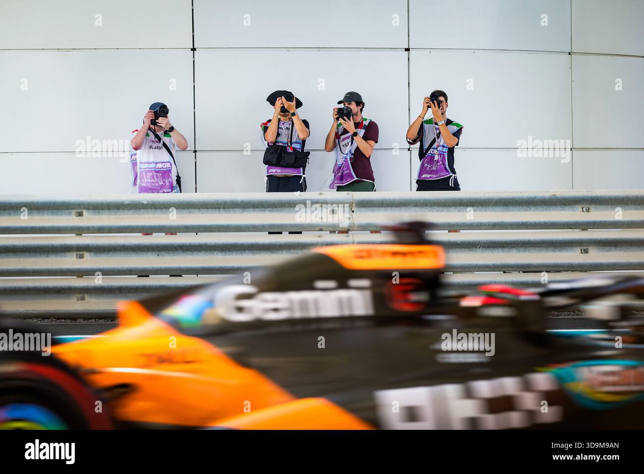 Photographers Antonin Vincent and Alexis Perrin during the 2025 Formula ...