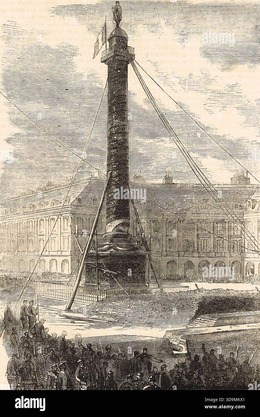 Karl marx predicted the collapse of the vendome column hi-res stock ...