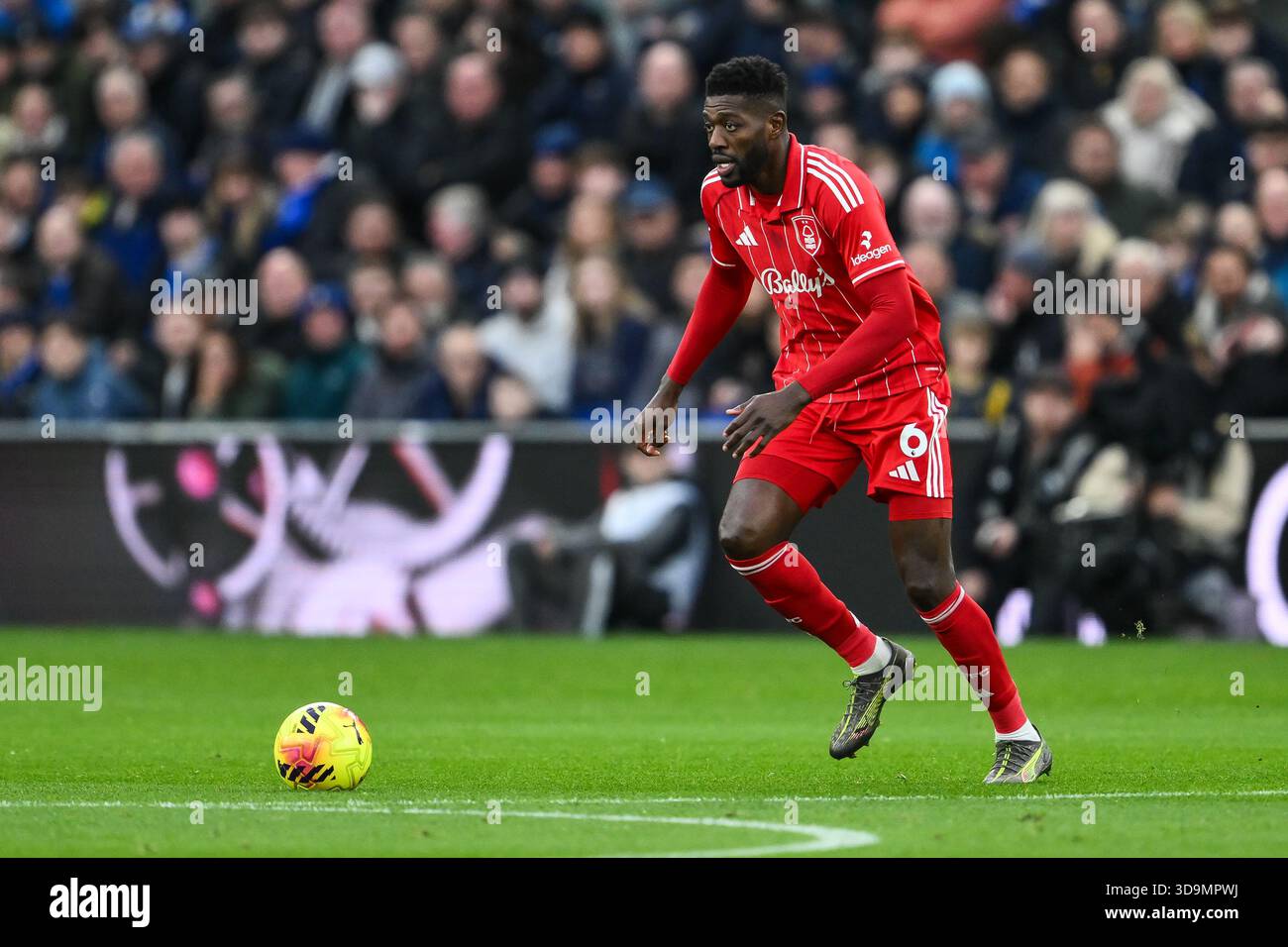 Liverpool, England, 6th December 2025. Ibrahim Sangare of Nottingham ...