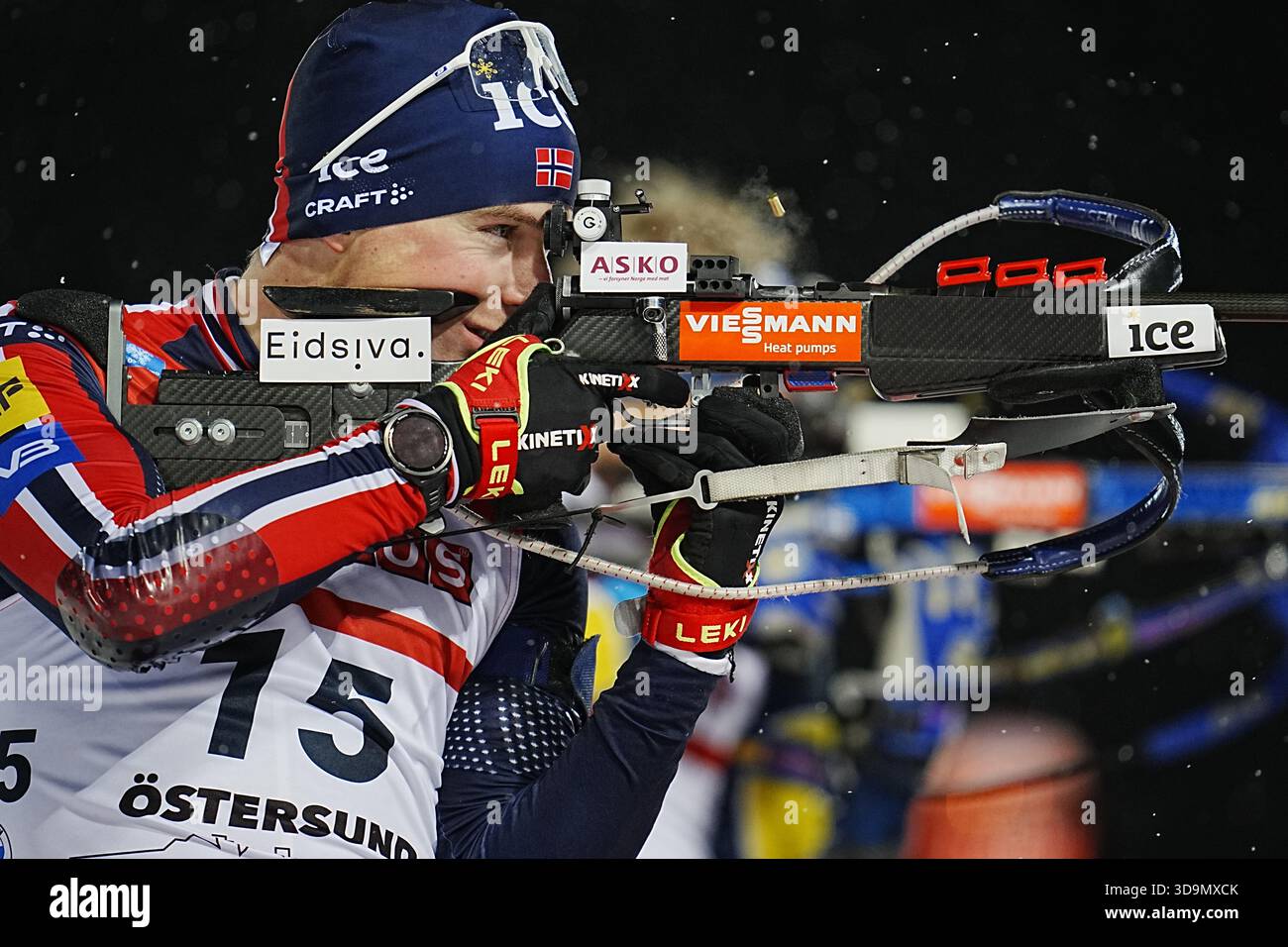 Norway's Isak Leknes Frey during the men's 10 km sprint at the Biathlon ...