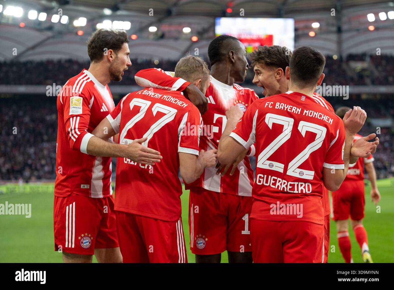 Goal [goal] for 0:1 by Konrad Laimer (FC FC Bayern Munich, #27 ...