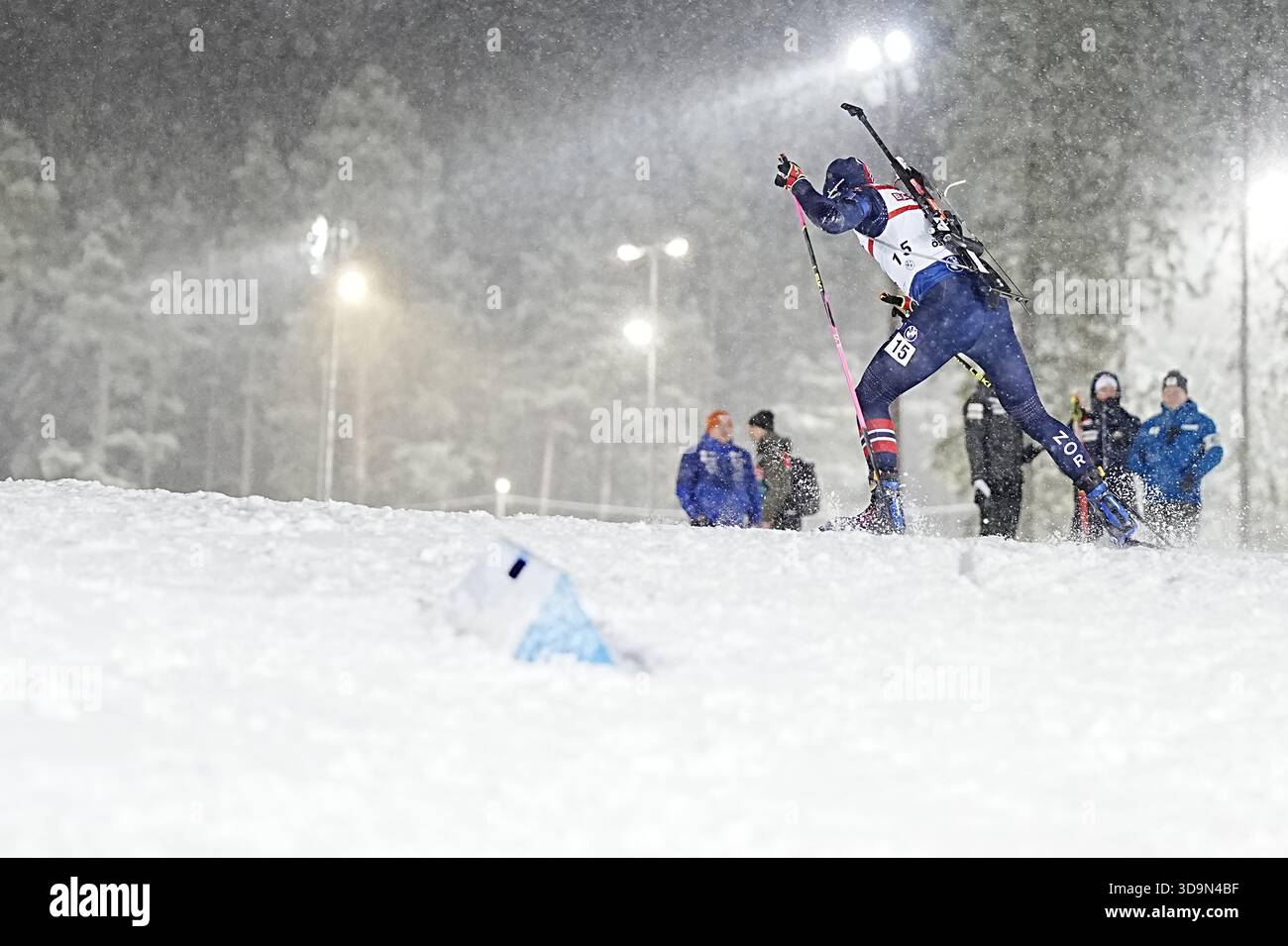 Norway's Isak Leknes Frey during the men's 10 km sprint at the Biathlon ...