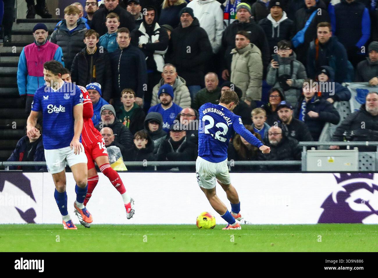 Kiernan Dewsbury-Hall of Everton scores a GOAL 3-0 during the Everton v ...