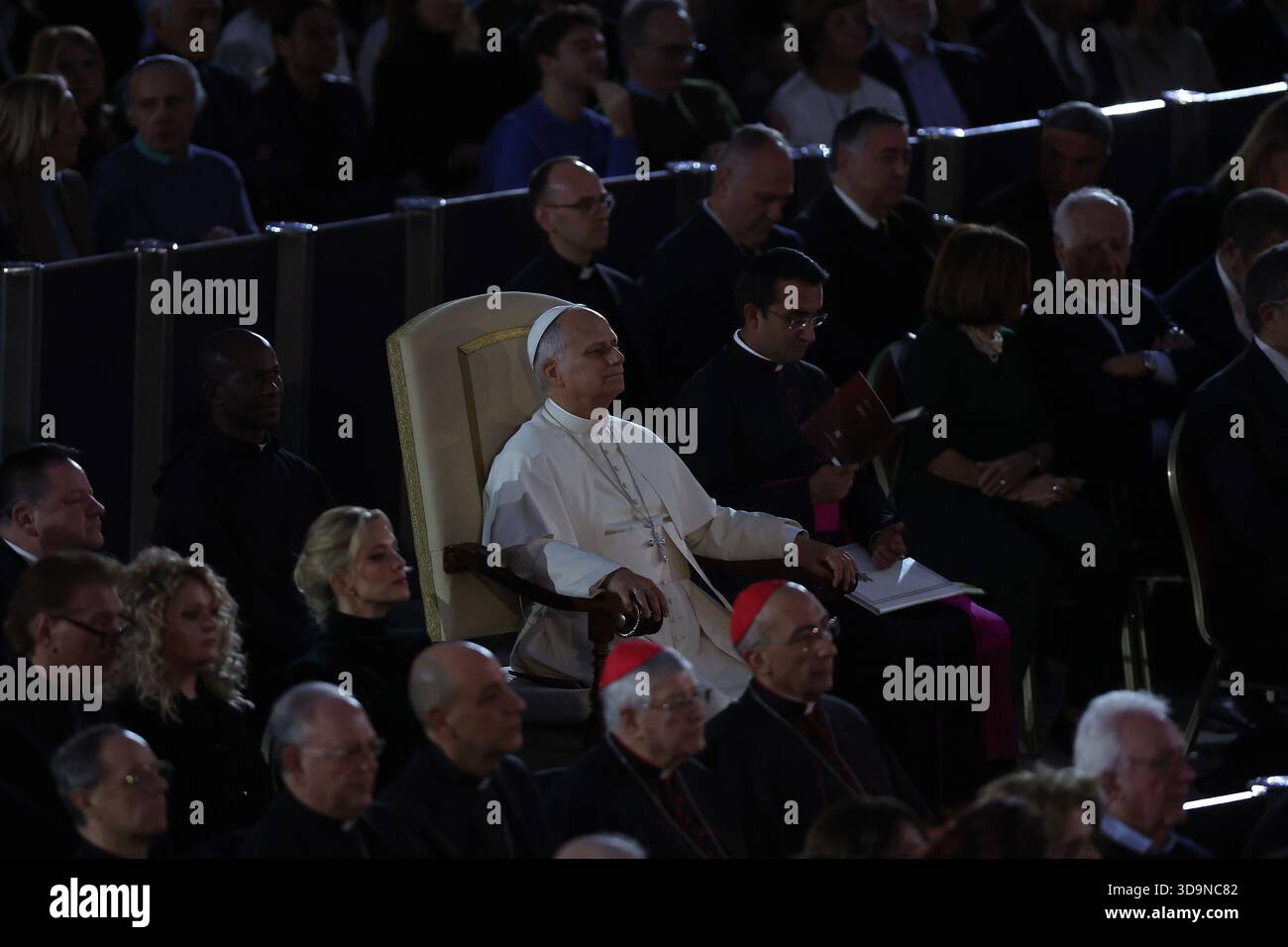 Vatican City, Italy - December 6, 2025: Pope Leo XIV attends the ...