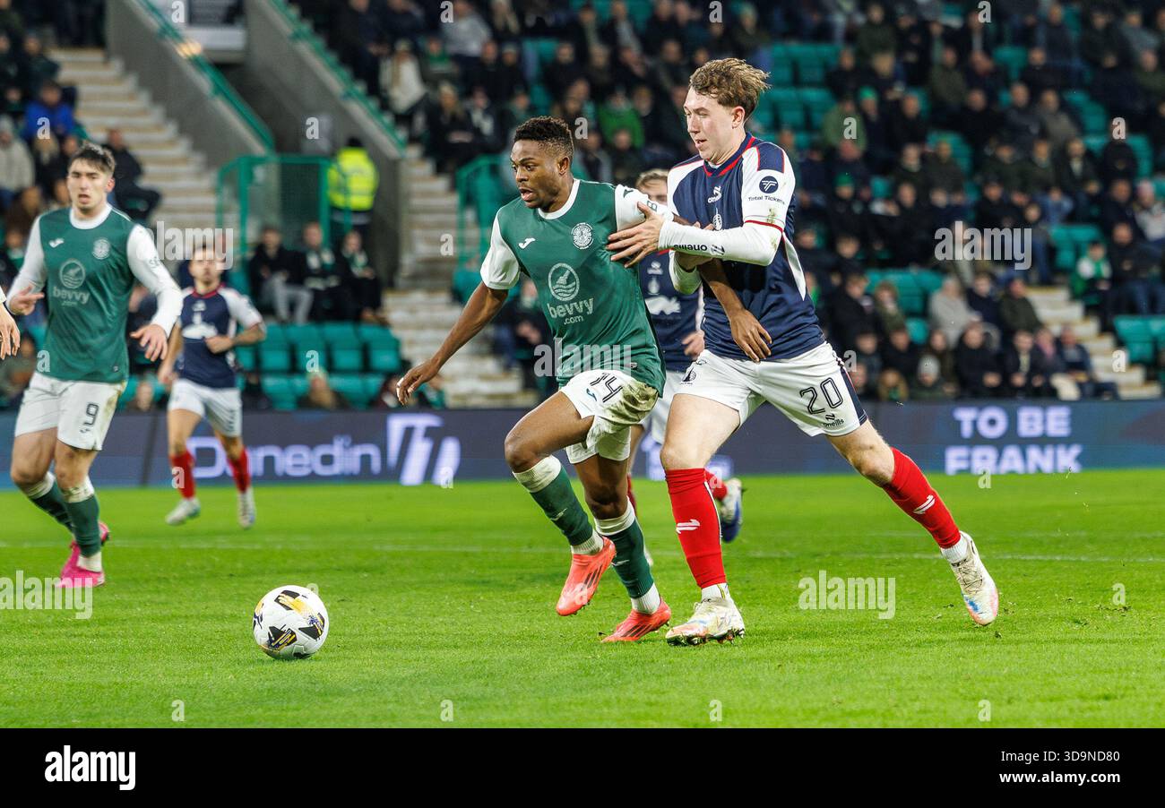 Easter Road, Edinburgh, Scotland, UK. 6th Dec 2025. Hibernian V Falkirk ...