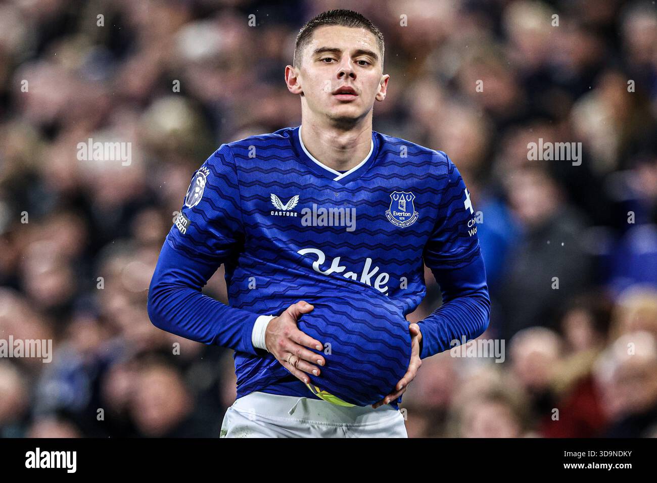 Vitaliy Mykolenko of Everton during the Premier League match Everton vs ...