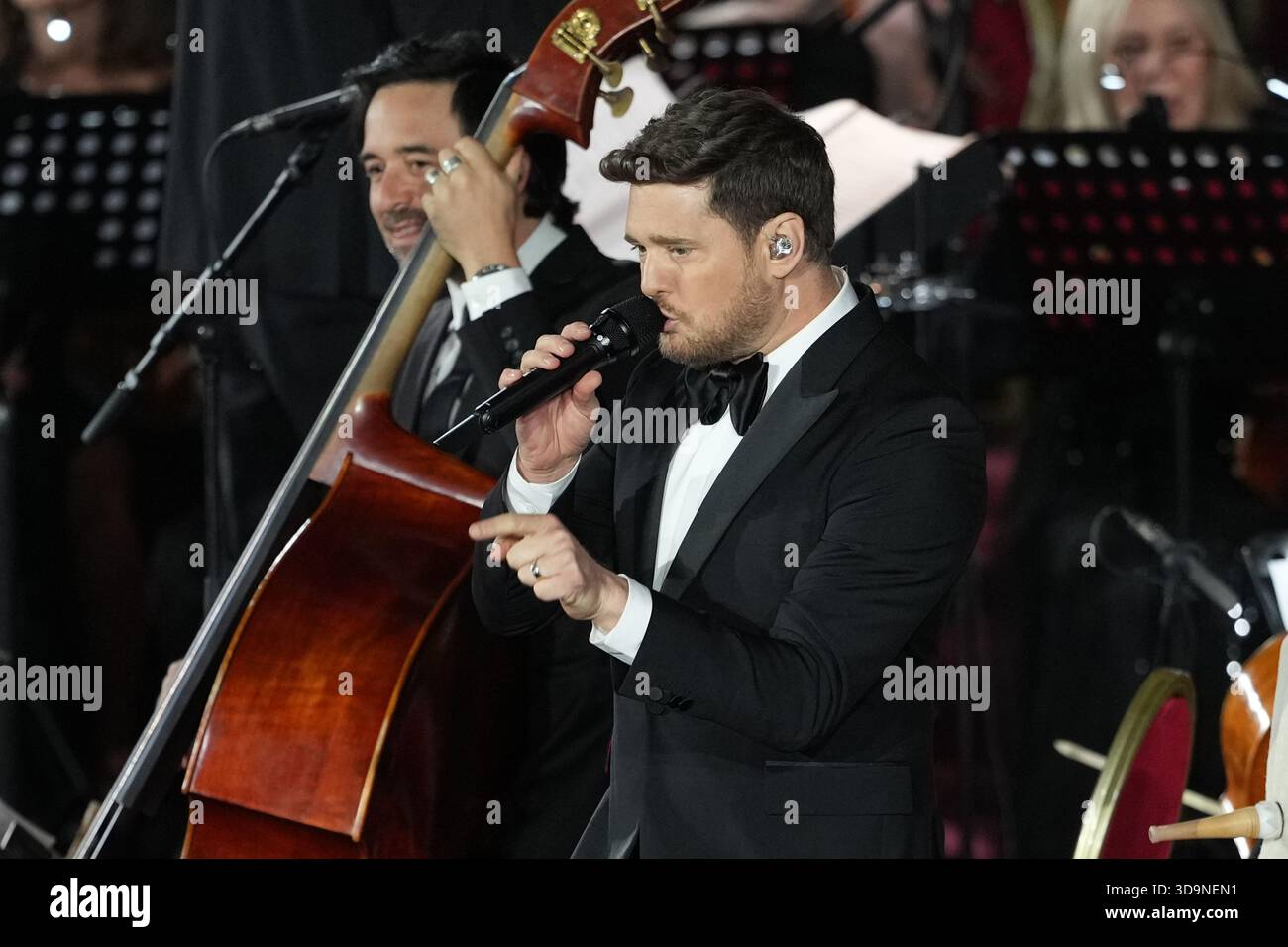 Canadian pop singer Michael Buble' performs during the Concert with the ...
