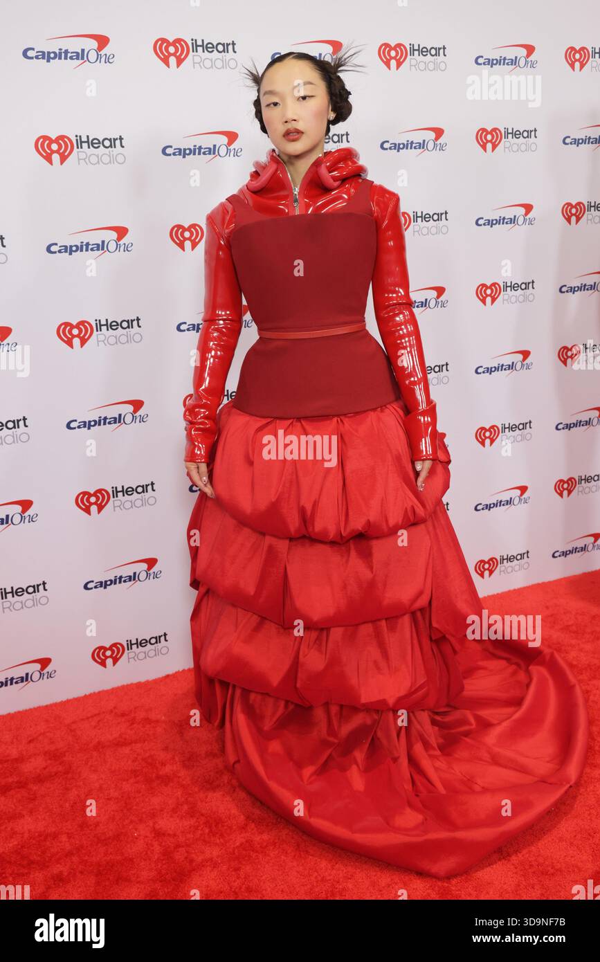 Audrey Nuna of HUNTR/X attends iHeartRadio 102.7 KIIS FM's Jingle Ball ...