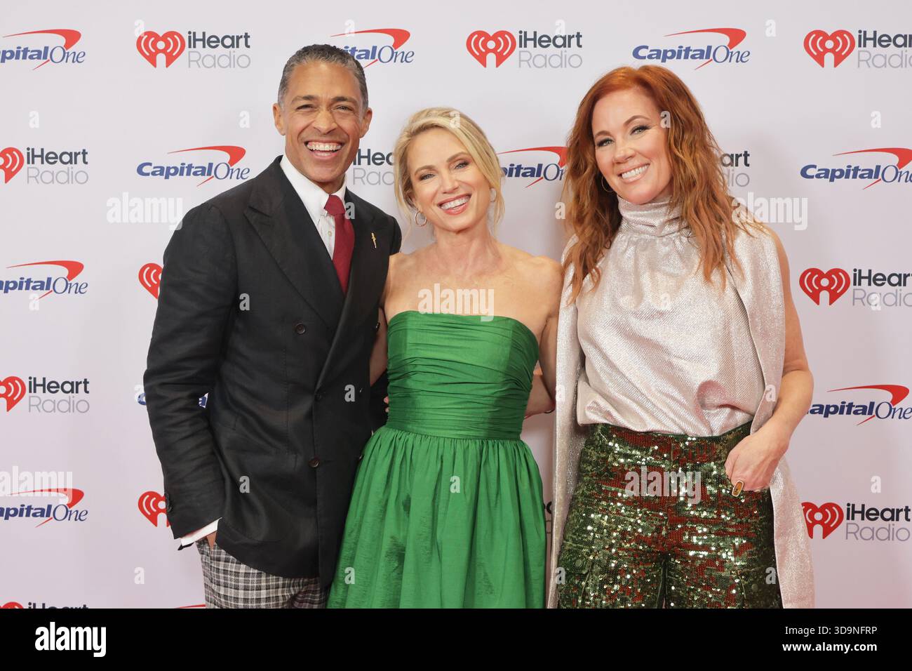 T.J. Homes, Amy Robach, and Elisa Donovan attend iHeartRadio 102.7 KIIS ...