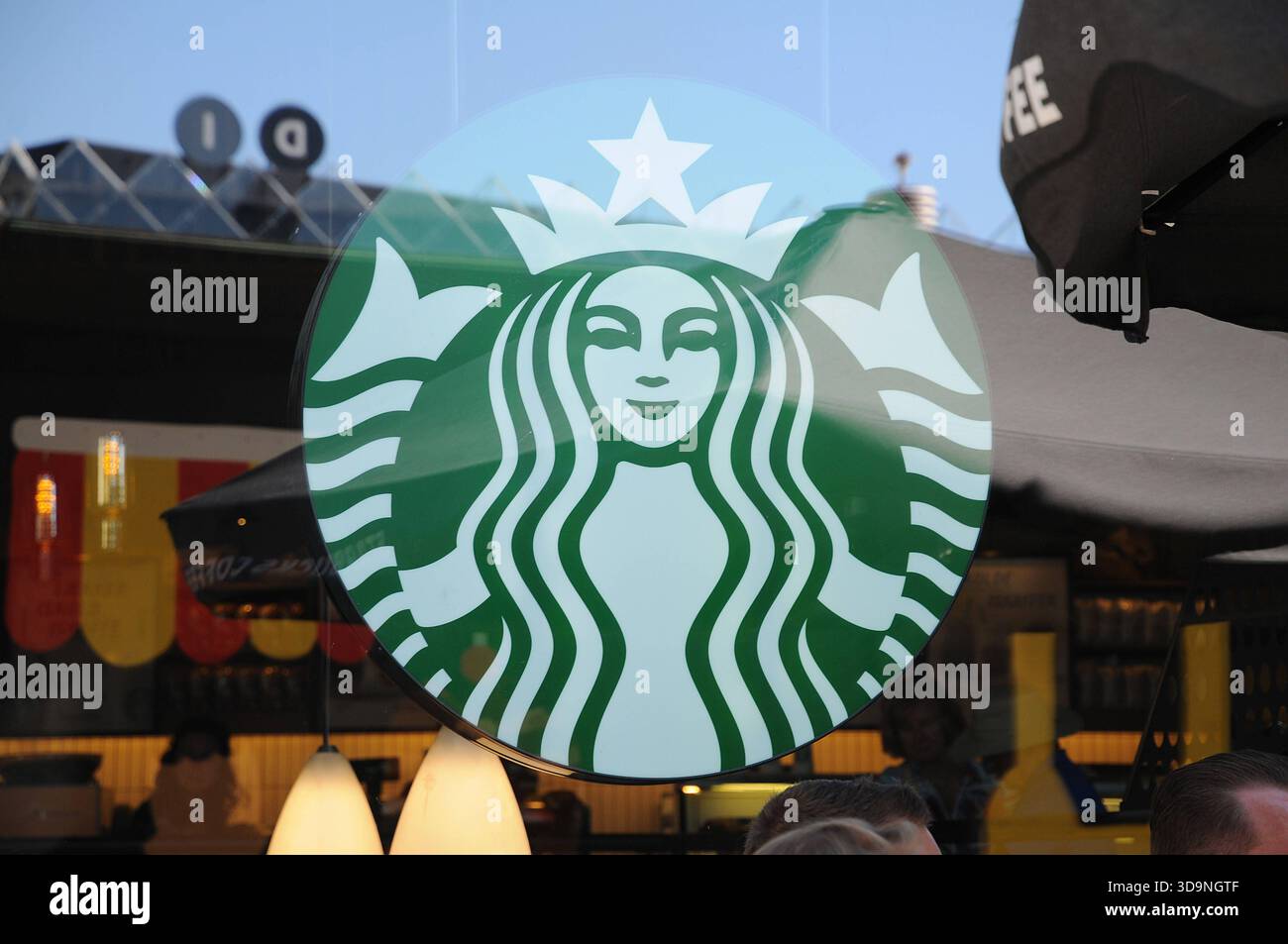 Copenhagen/Denmark 08.May 2018 American coffe chain Starbucks coffee ...