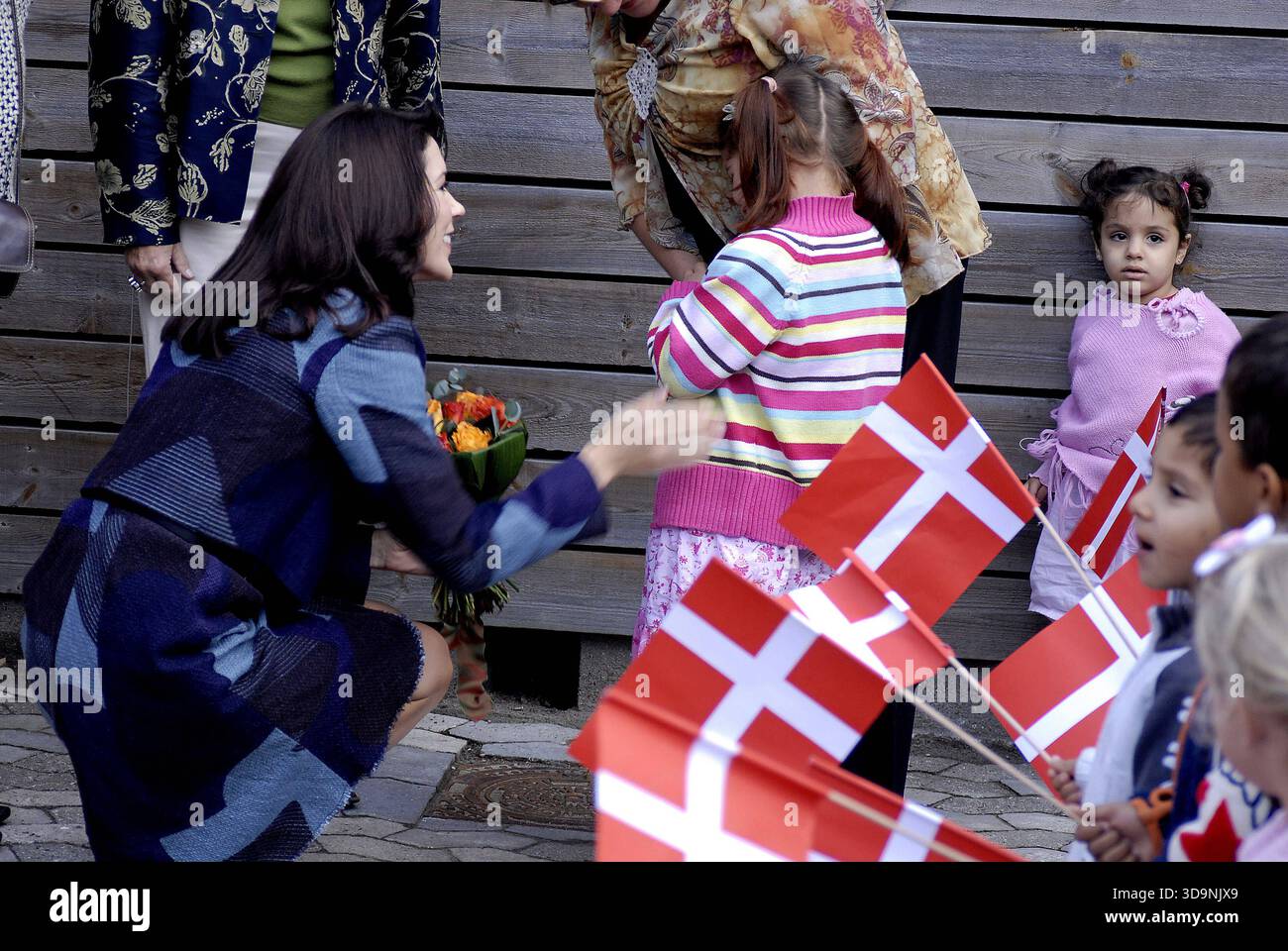HRH Crown princess Mary visit Frederikholm children daycare insitutue ...