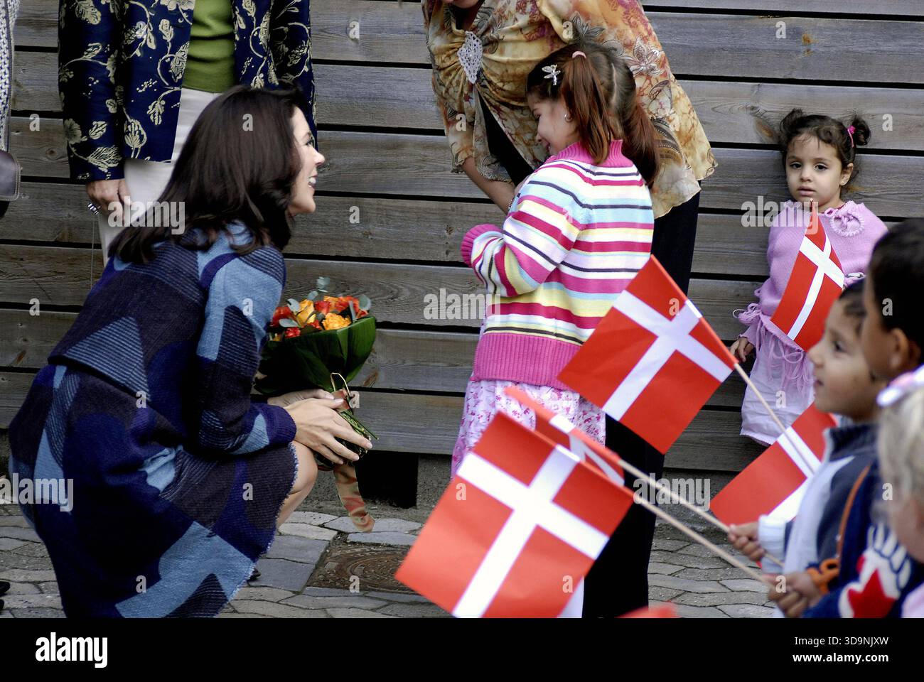 HRH Crown princess Mary visit Frederikholm children daycare insitutue ...