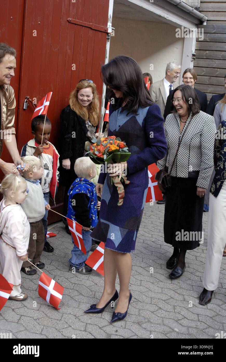 HRH Crown princess Mary visit Frederikholm children daycare insitutue ...