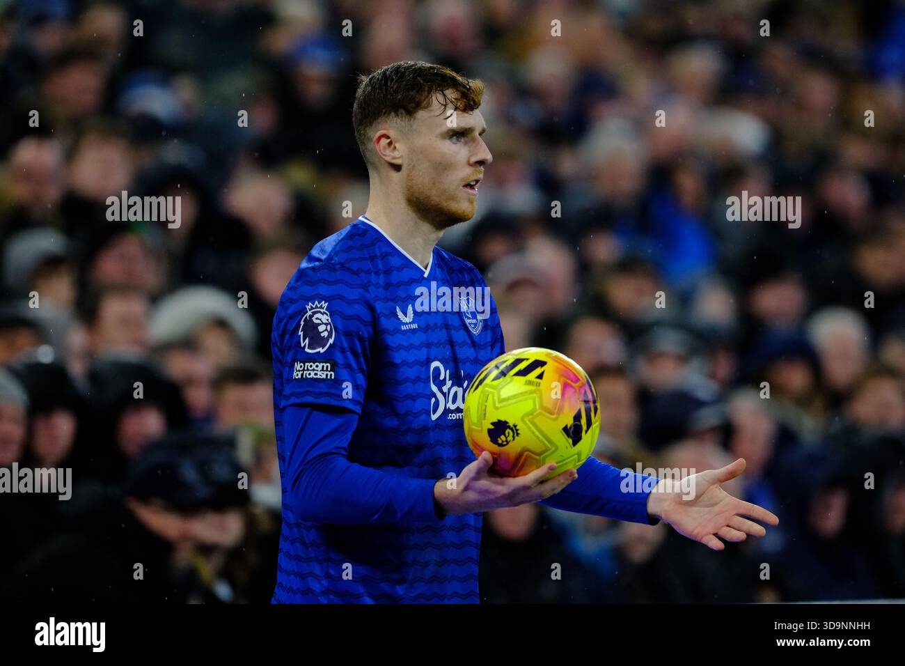 Jake O Brian of Everton seen during the Premier league football match ...
