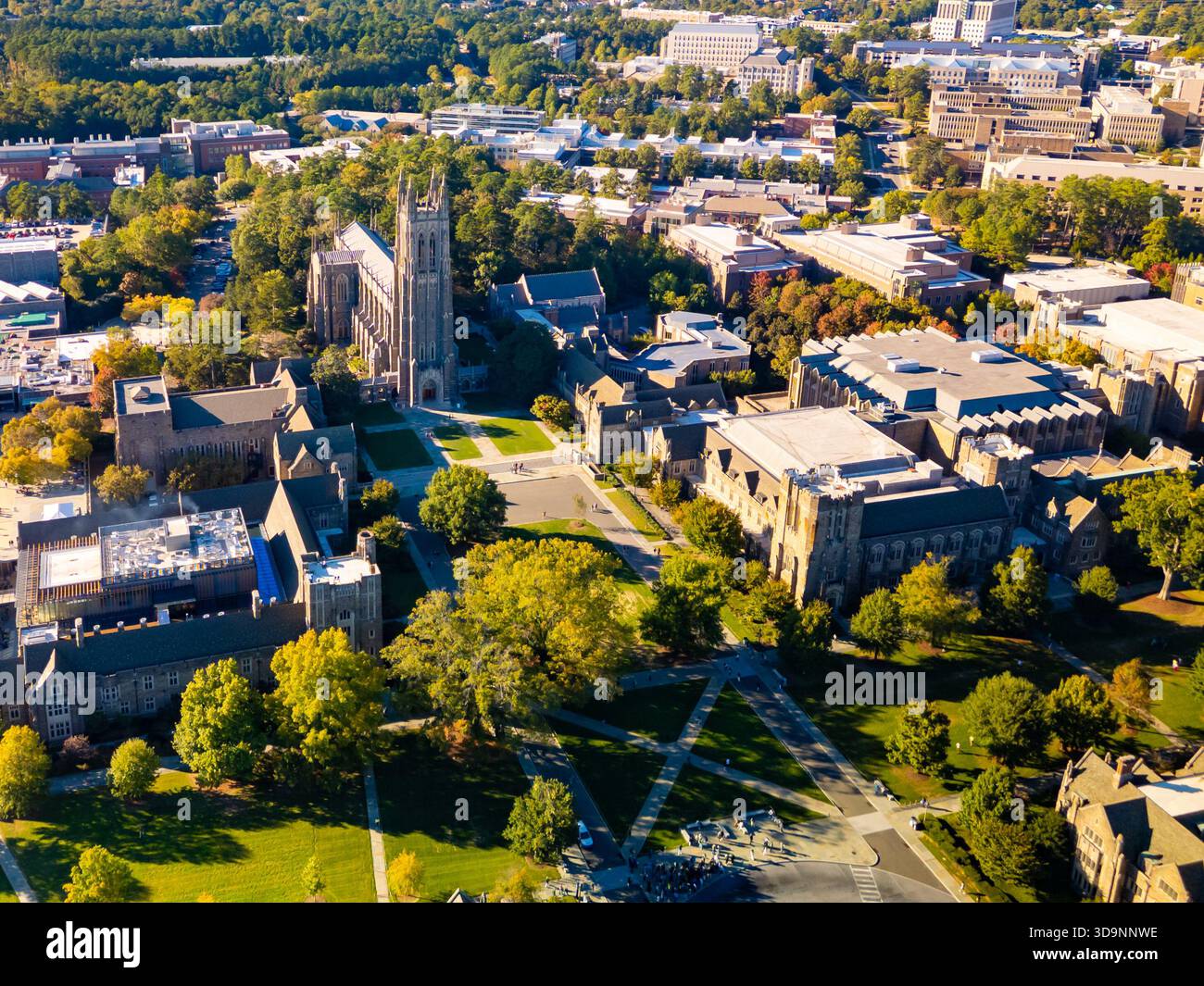 Durham, NC - October 17, 2025: Duke University Chapel is a chapel ...