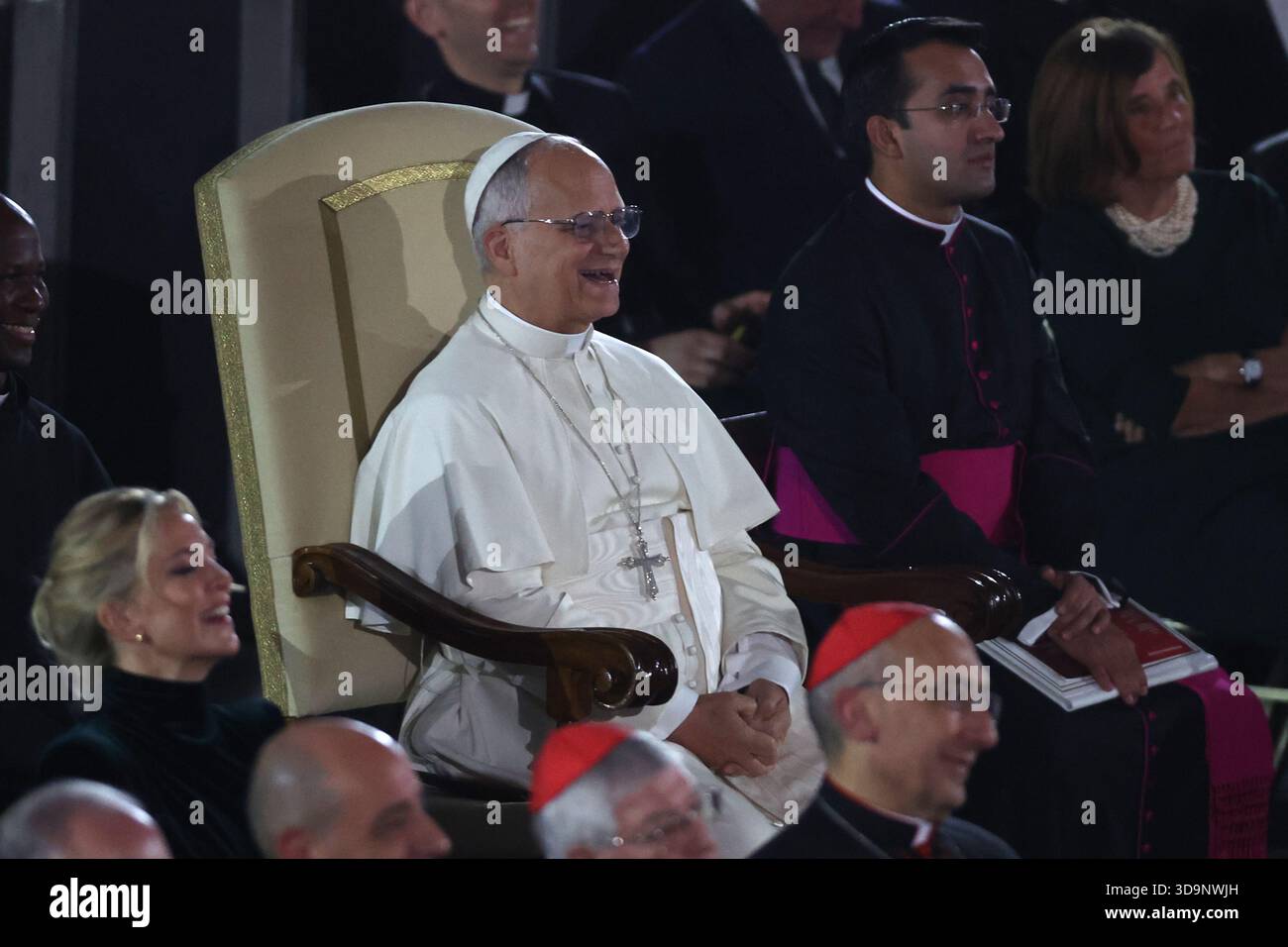 Vatican City, Italy - December 6, 2025: Pope Leo XIV attends the ...
