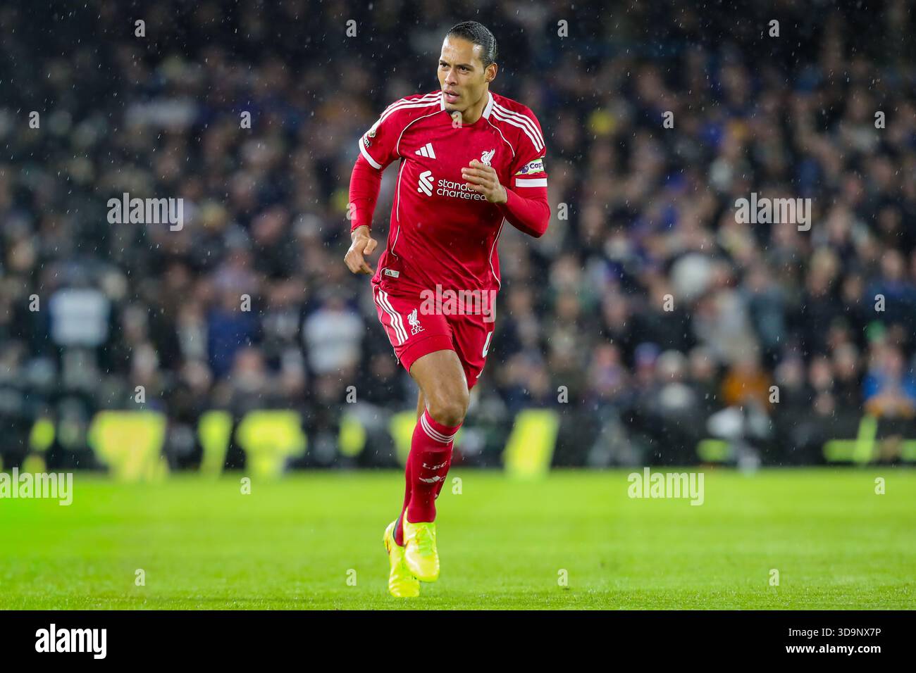 Virgil van Dijk Of Liverpool during the Leeds United v Liverpool ...