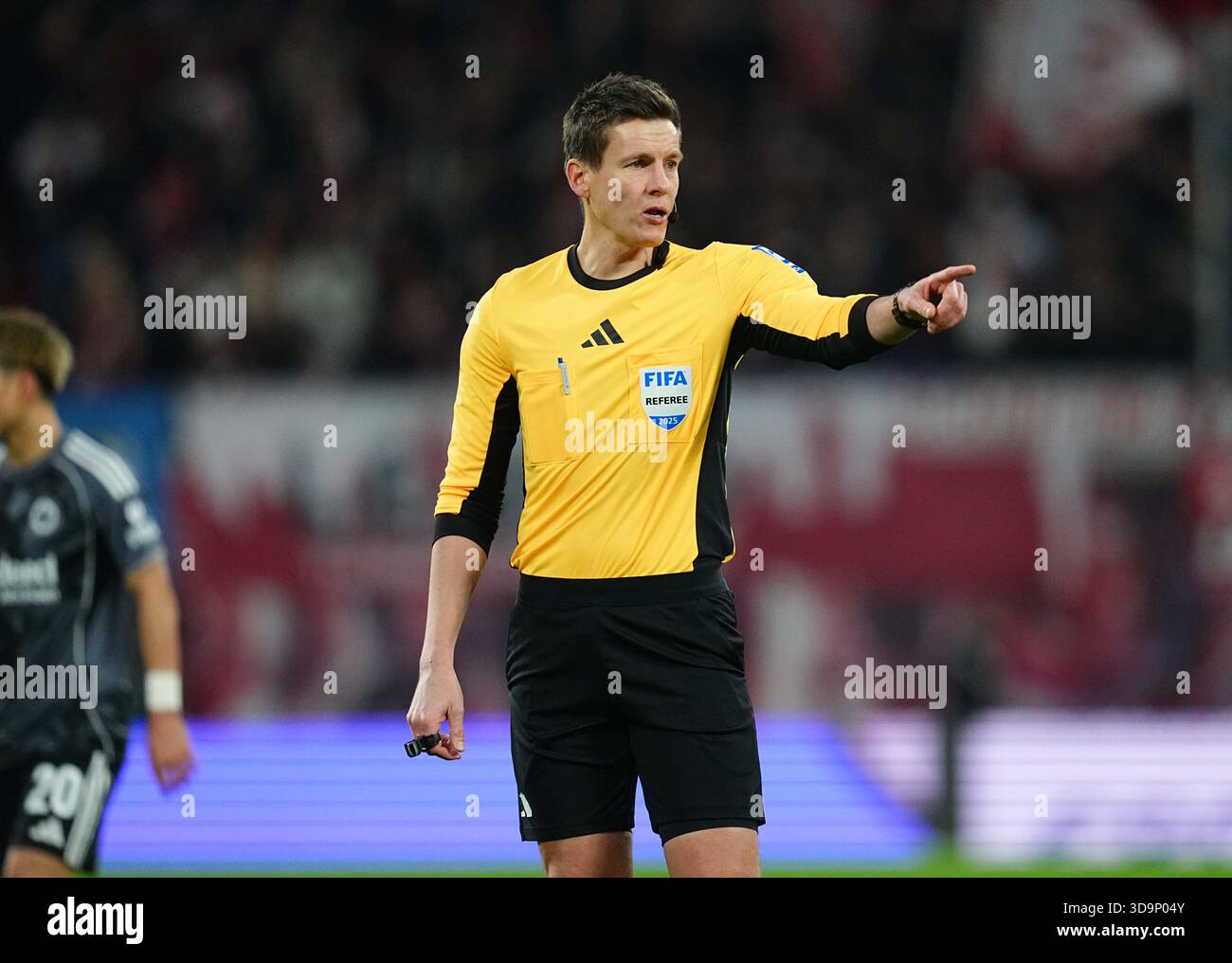 December 06 2025: Daniel Siebert looks on during a 1.Bundesliga game ...