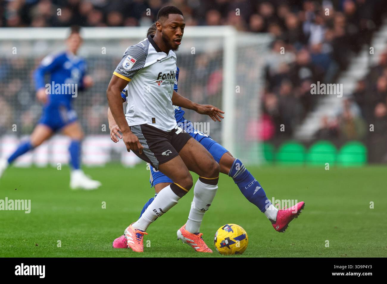32, Ebou Adams of Derby County in defensive action during the Sky Bet ...