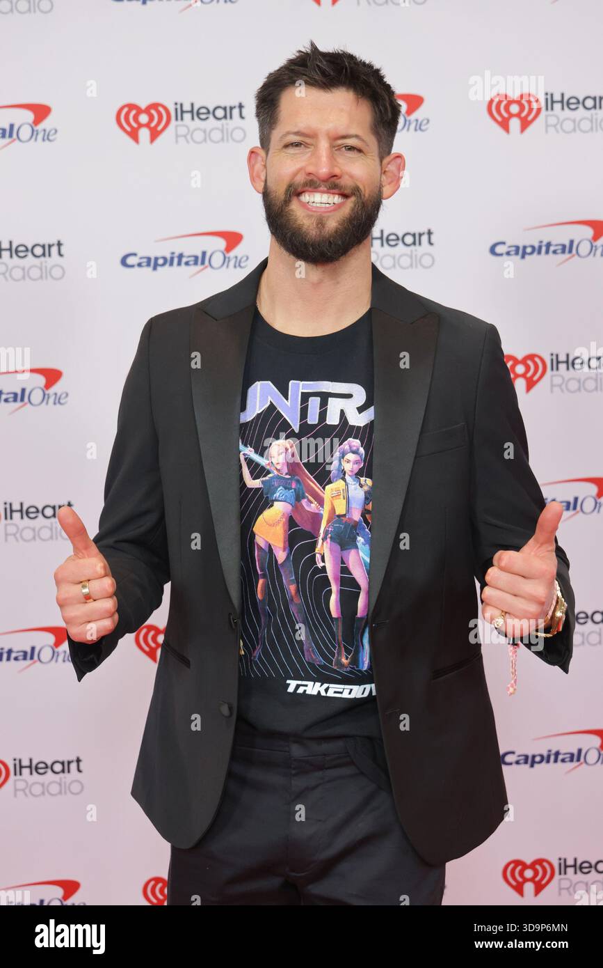Hunter March attends iHeartRadio 102.7 KIIS FM's Jingle Ball 2025 at ...