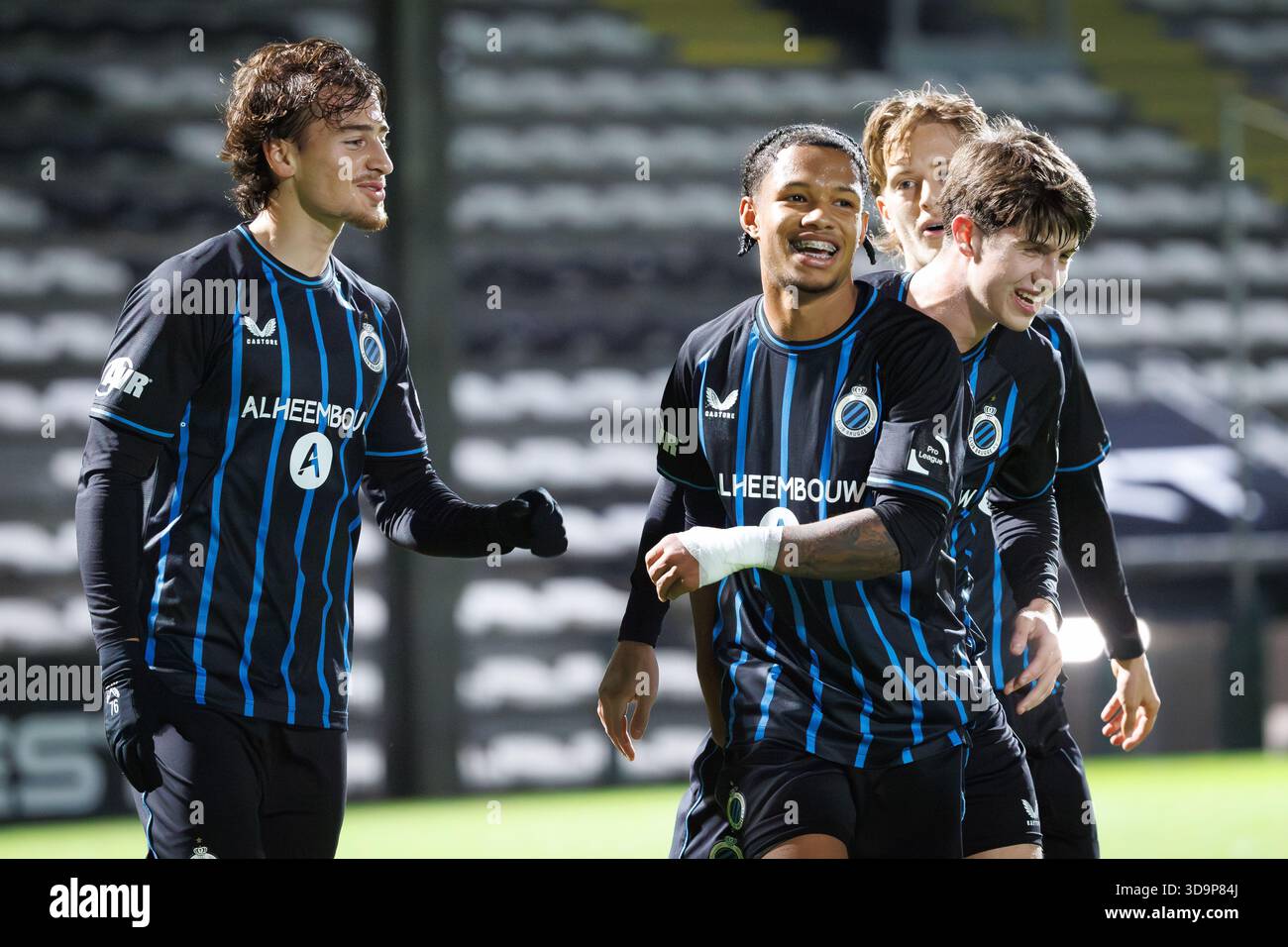 Club's Shandre Campbell celebrates after scoring during a soccer game ...