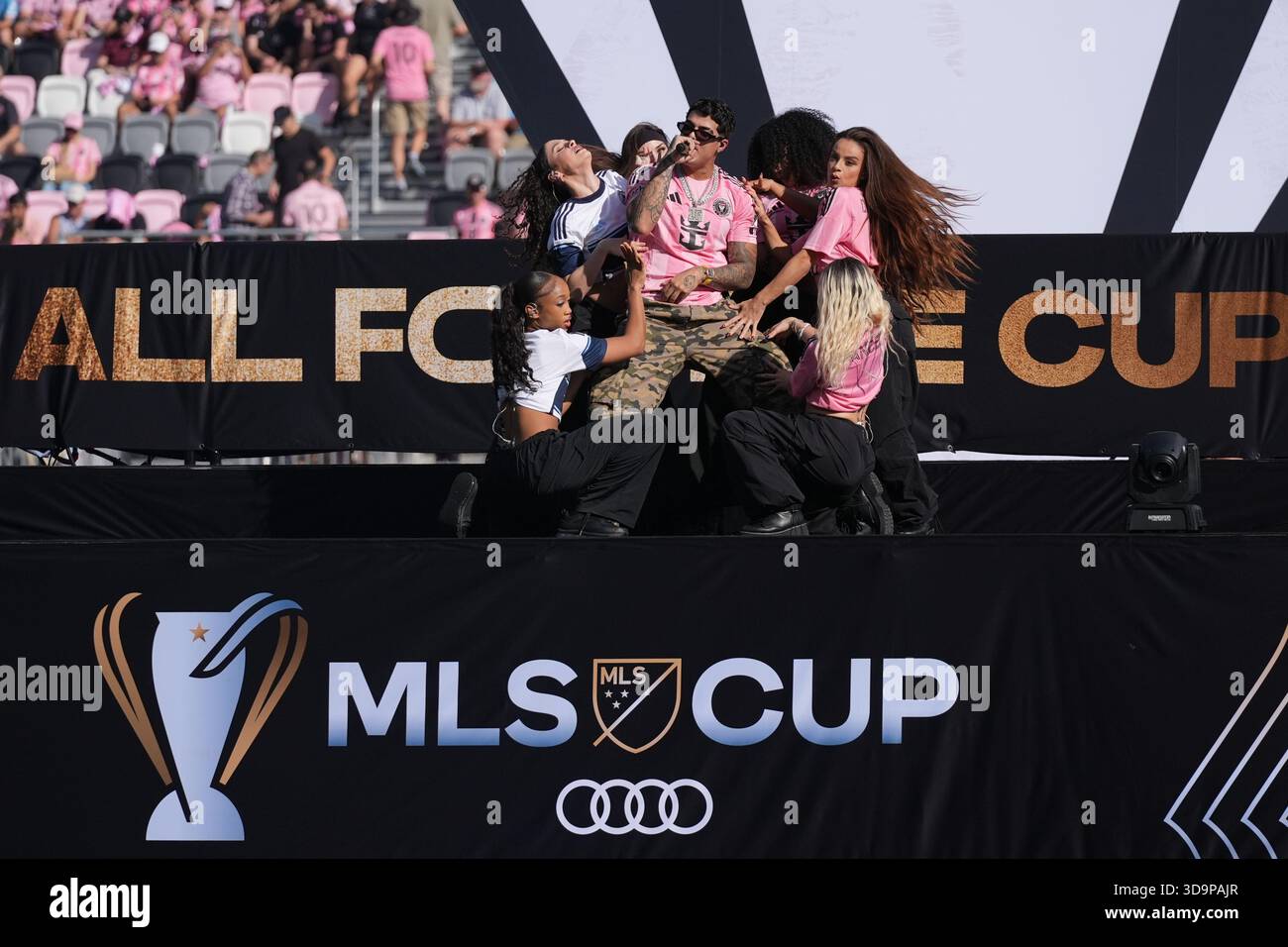 Lunay and Grammy-Awards winning artist Foushee perform before the MLS ...