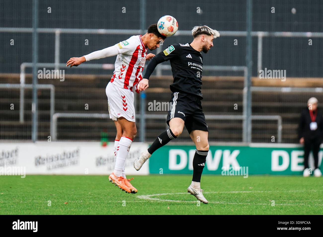 Nilas Yacobi (1.FC Cologne, #11) in a duel with Cedric Euschen (1.FC ...