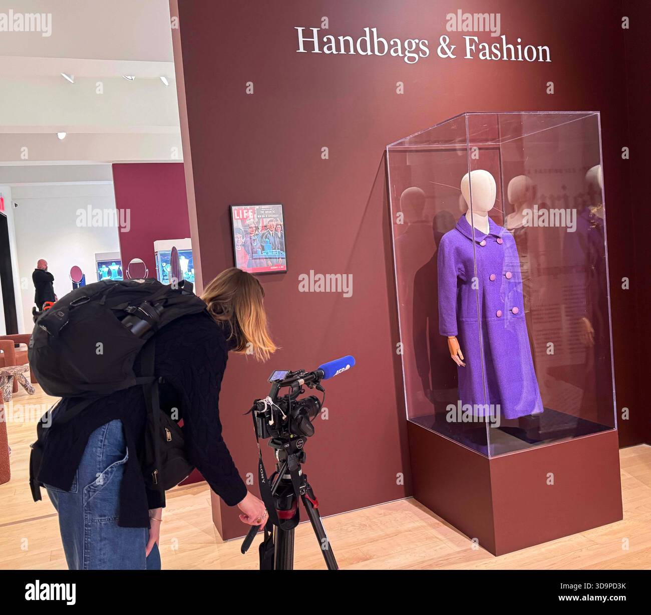 New York, New York, USA. 5th Dec, 2025. A videographer films Jacqueline ...
