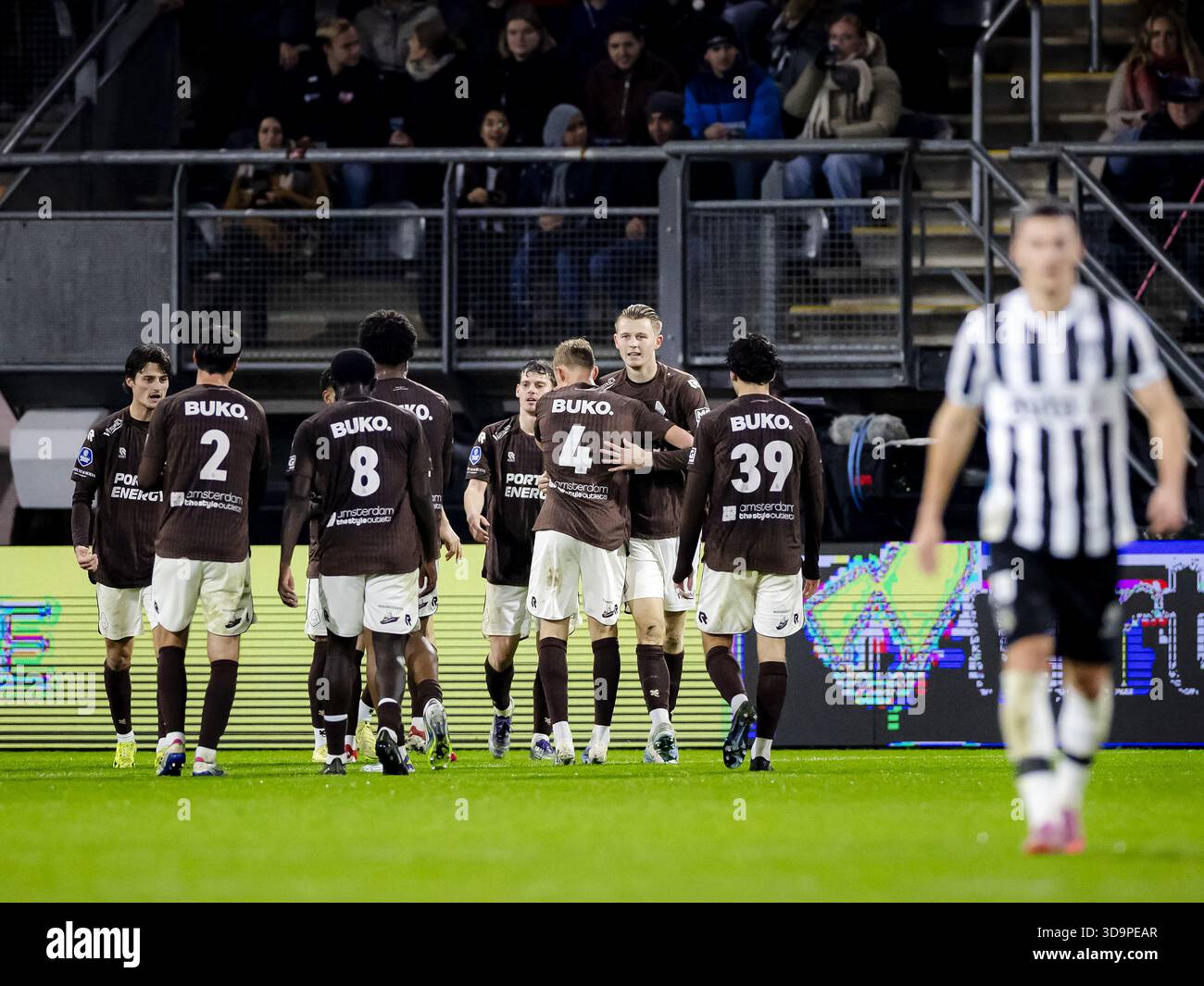 ALMELO - Telstar players celebrate the 0-1 goal during the Dutch ...