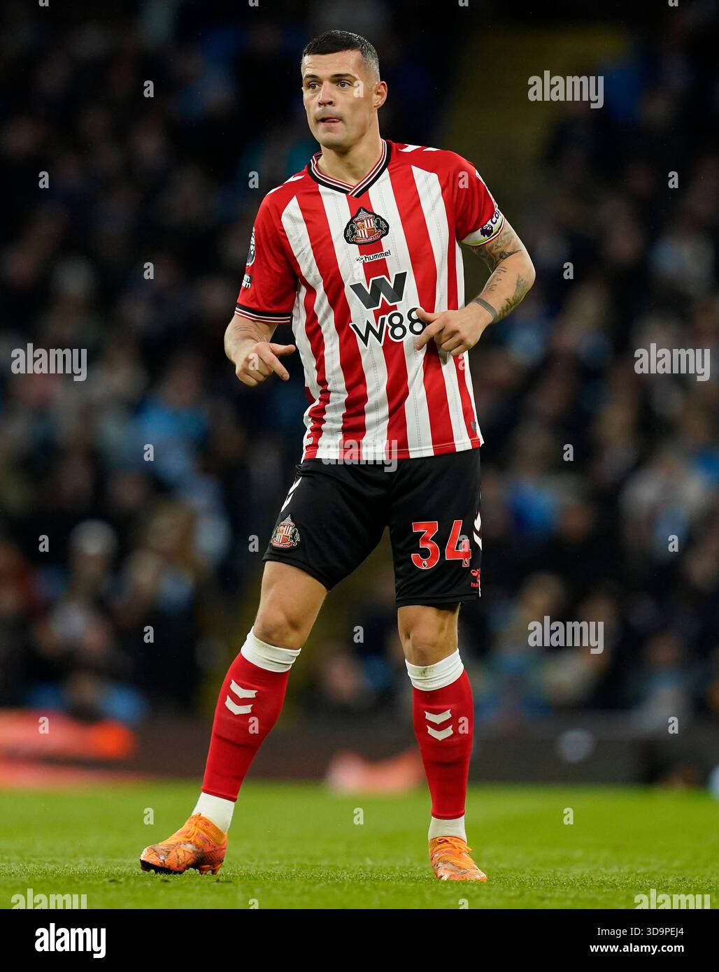 Manchester, England, 6th December 2025. Granit Xhaka of Sunderland ...