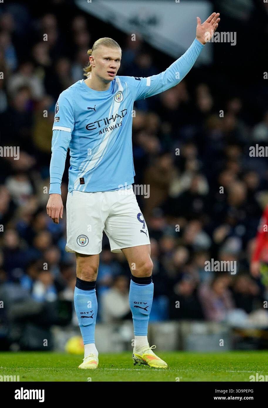 Manchester, England, 6th December 2025. Erling Haaland of Manchester ...