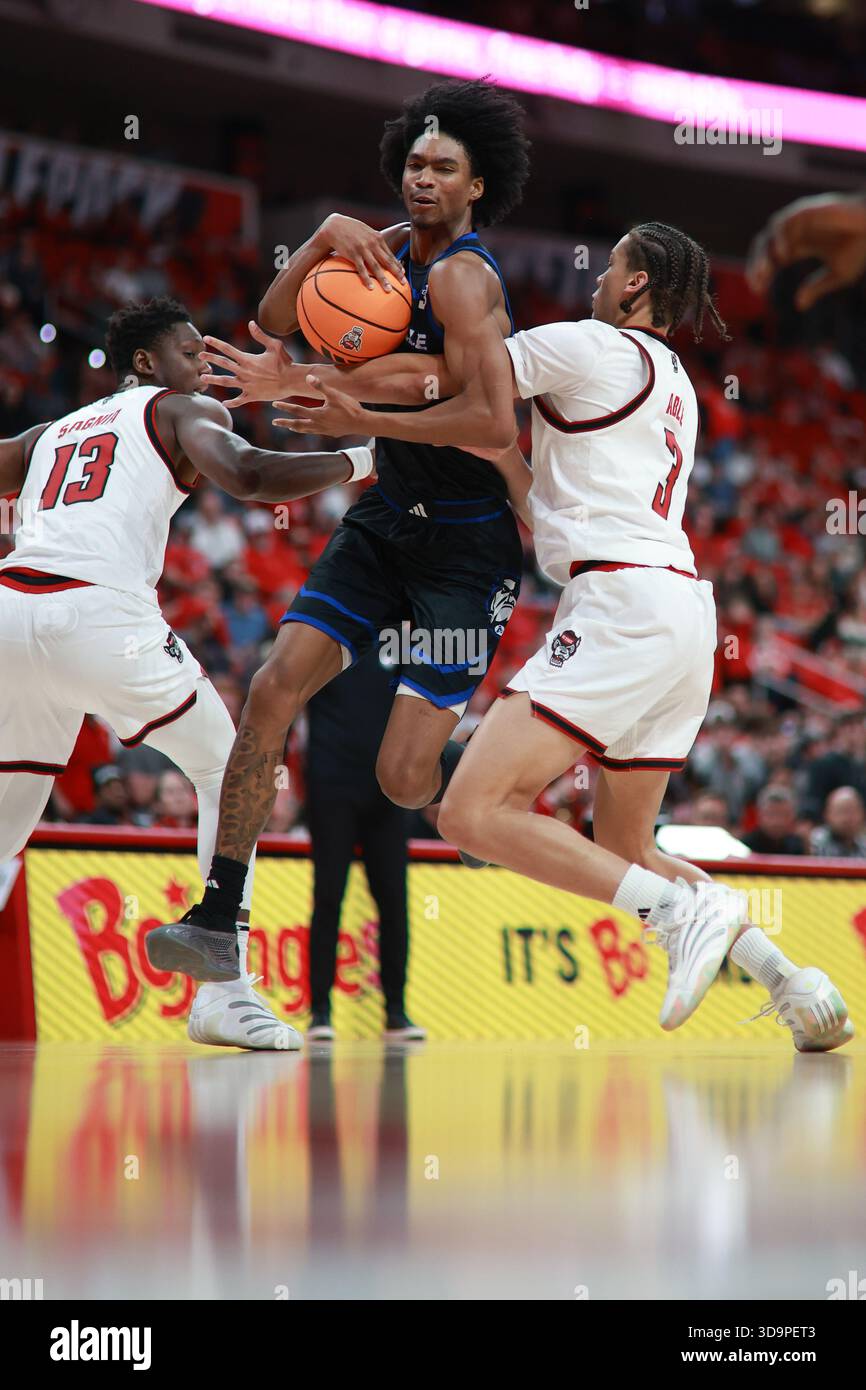 RALEIGH, NC - DECEMBER 13: Kameron Taylor #3 of the UNC Asheville ...