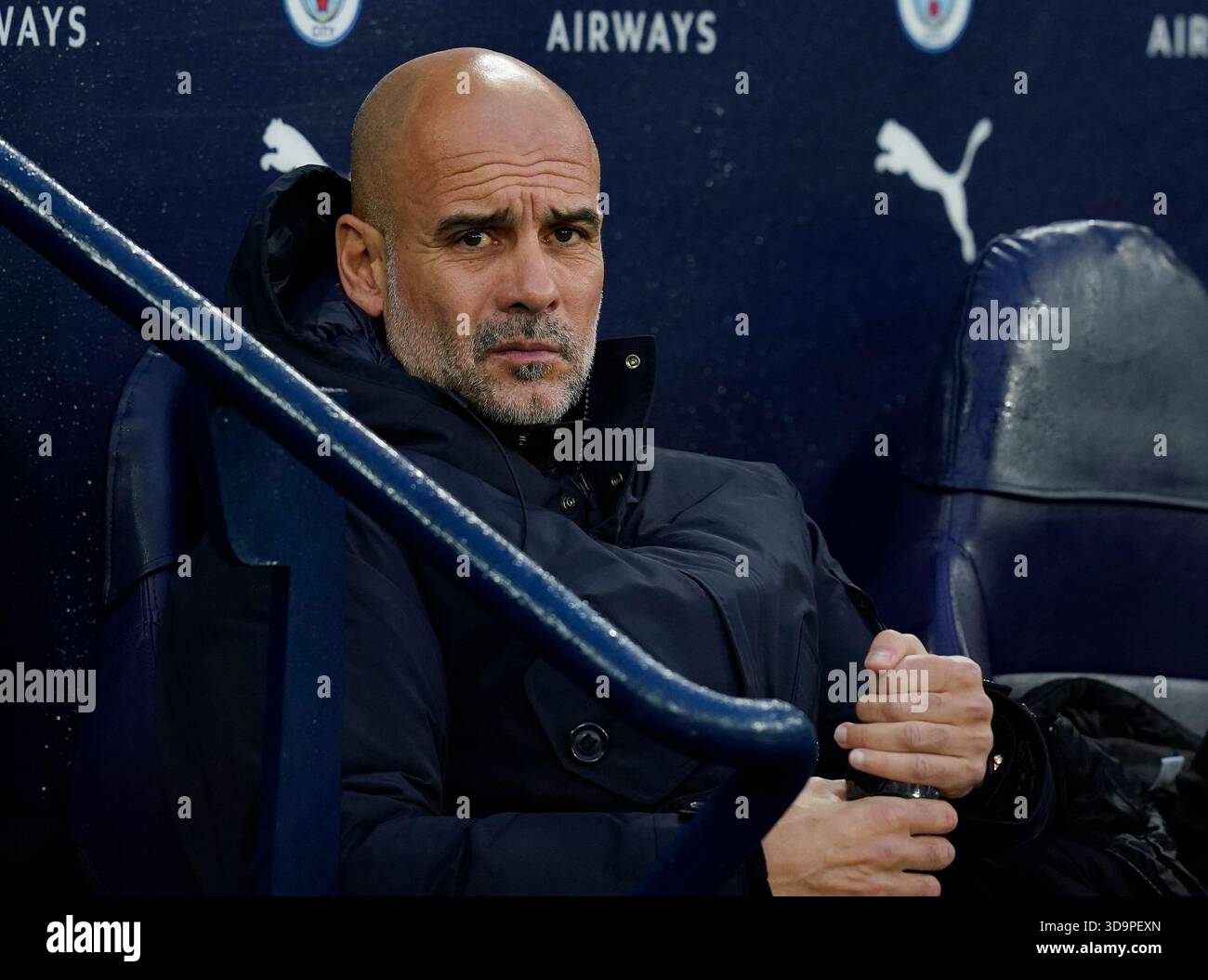 Manchester, England, 6th December 2025. Pep Guardiola coach of ...