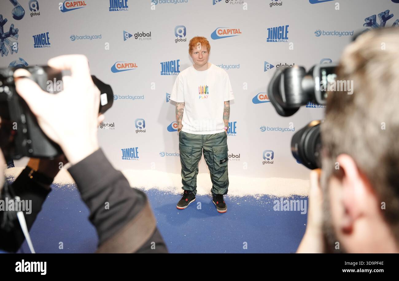 Ed Sheeran during day one of Capital's Jingle Bell Ball with ...