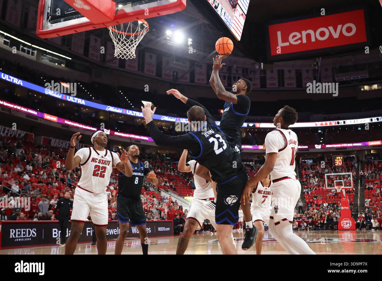 RALEIGH, NC - DECEMBER 13: Jordan Snell #0 of the North Carolina State ...