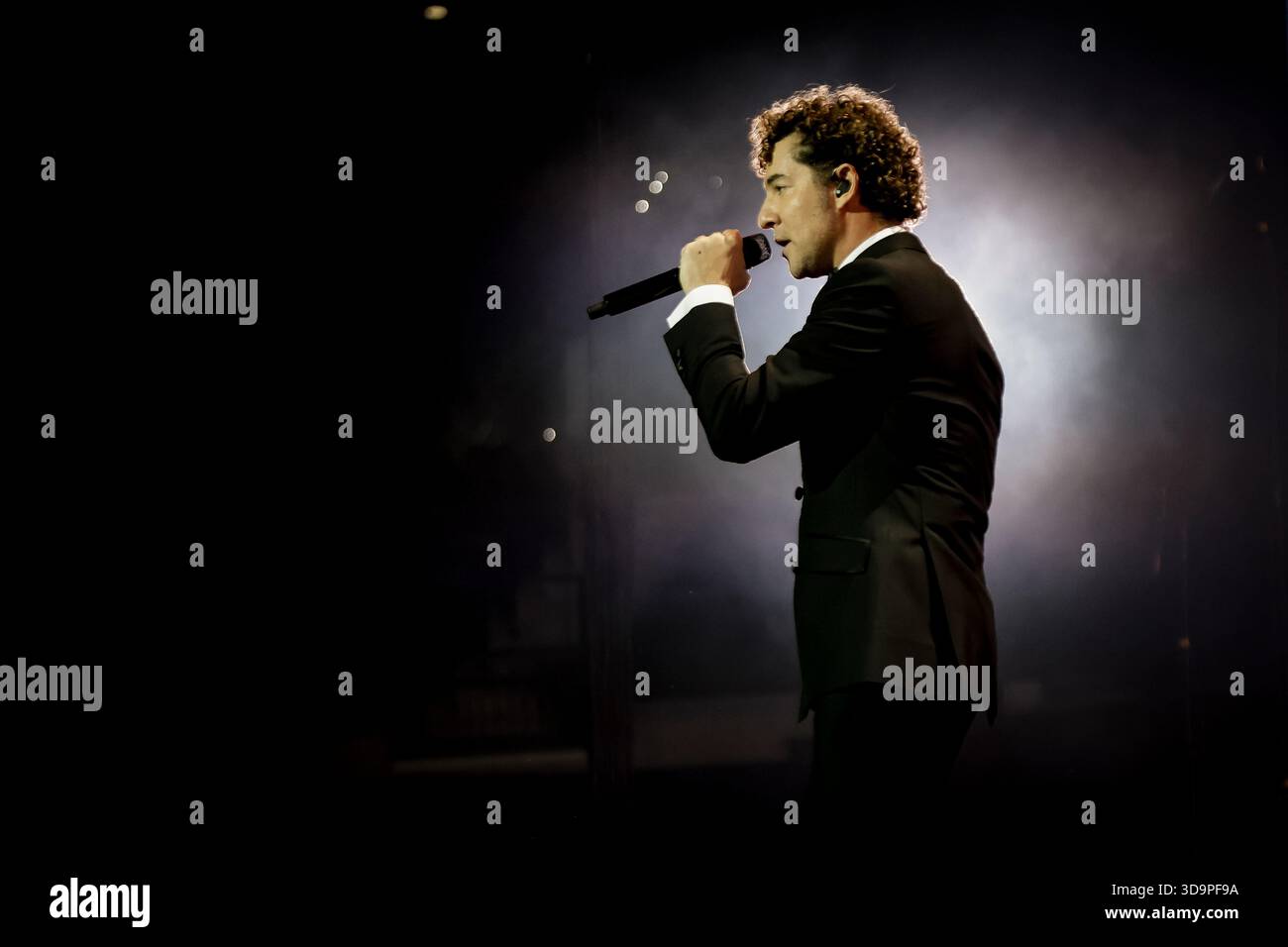 Singer David Bisbal performs his Christmas concert at the Roig Arena in ...