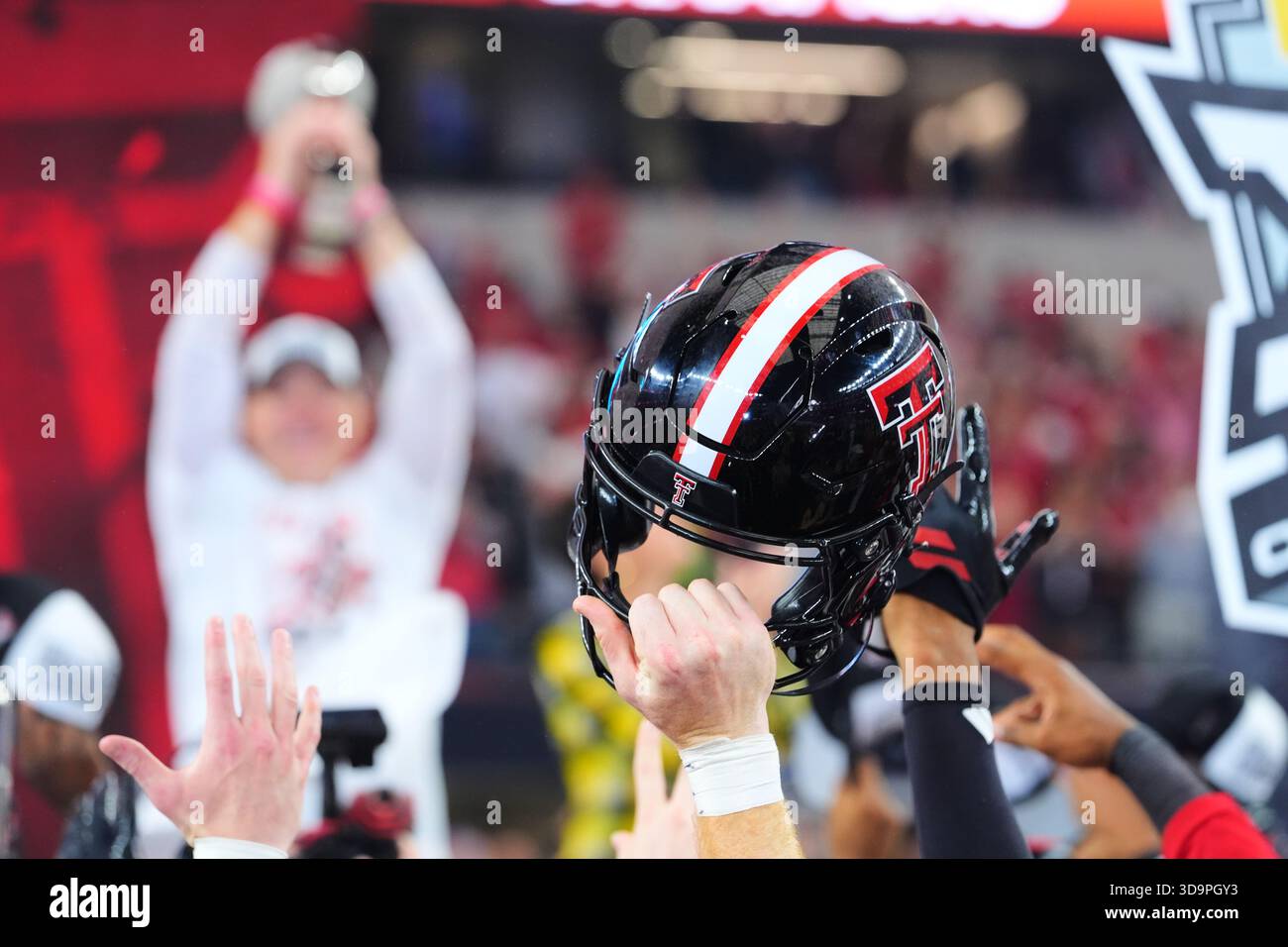 Texas Tech team and staff celebrate their win in the Big 12 Conference ...