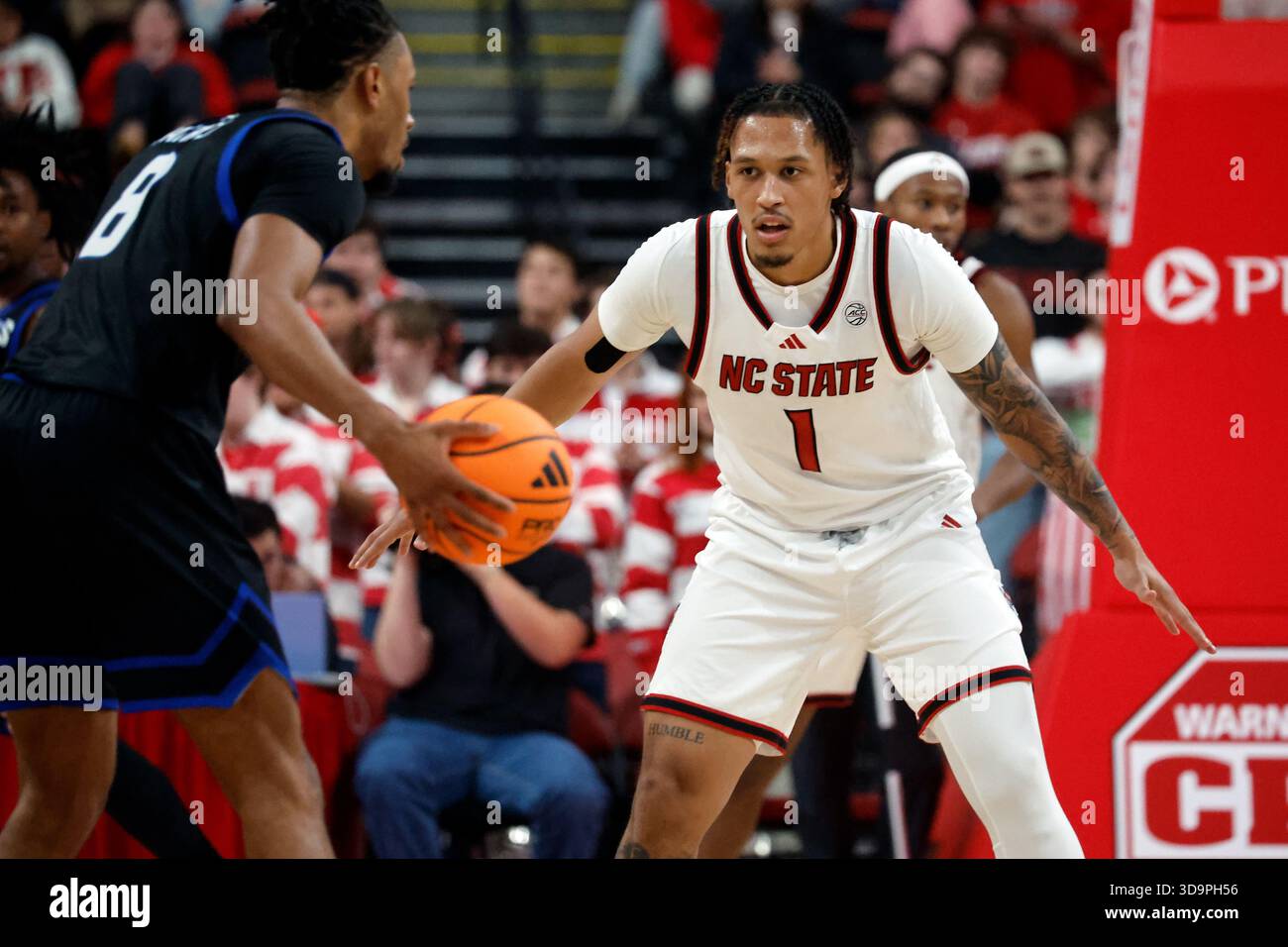 North Carolina State's Darrion Williams (1) watches North Carolina ...