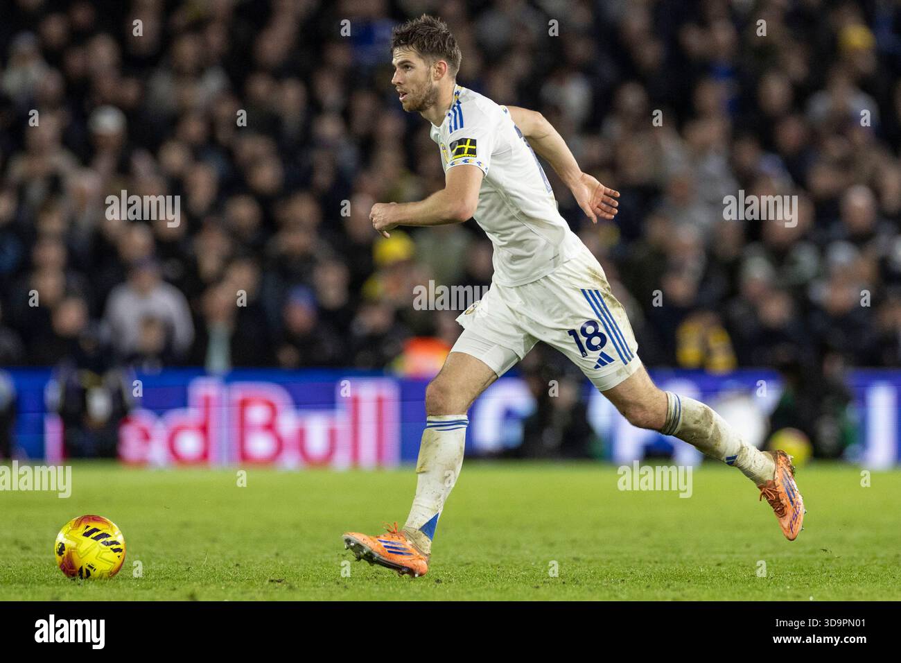Anton Stach #18 of Leeds United F.C. in action during the Premier ...