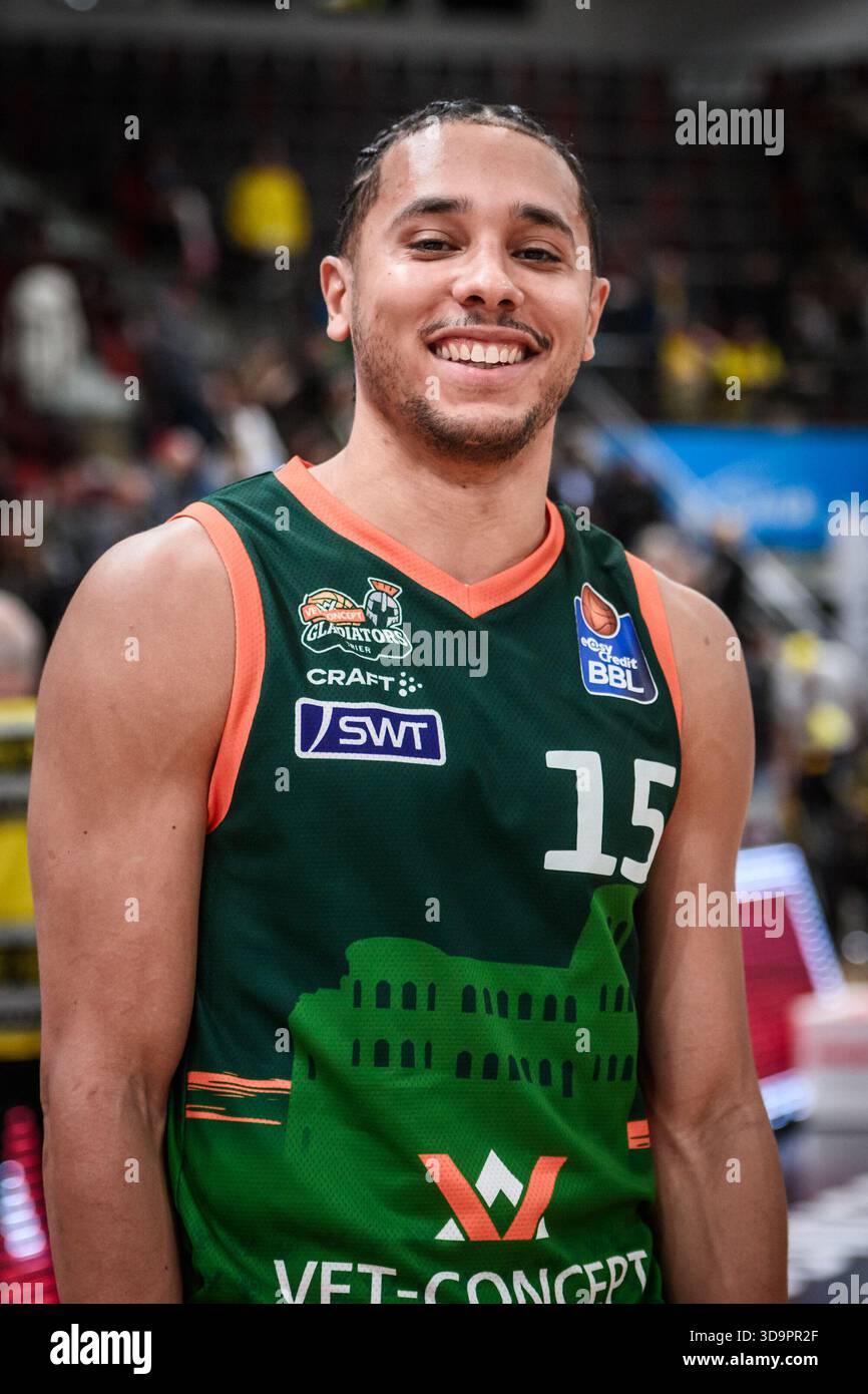 Jordan Roland (VET-CONCEPT Gladiators Trier, #15) GER, MHP Riesen ...