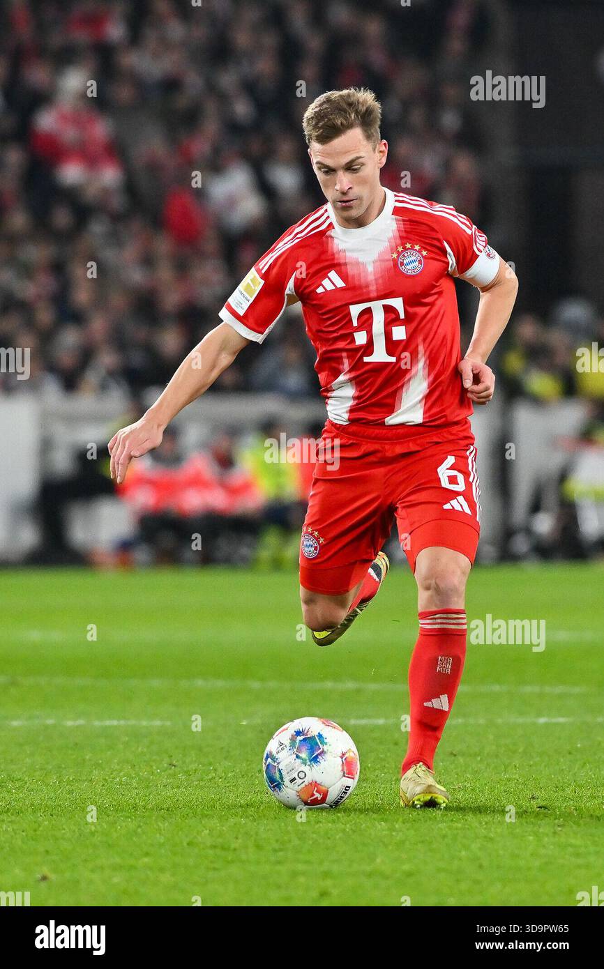 STUTTGART, GERMANY - December 6: on the ball Joshua KIMMICH (FC Bayern ...