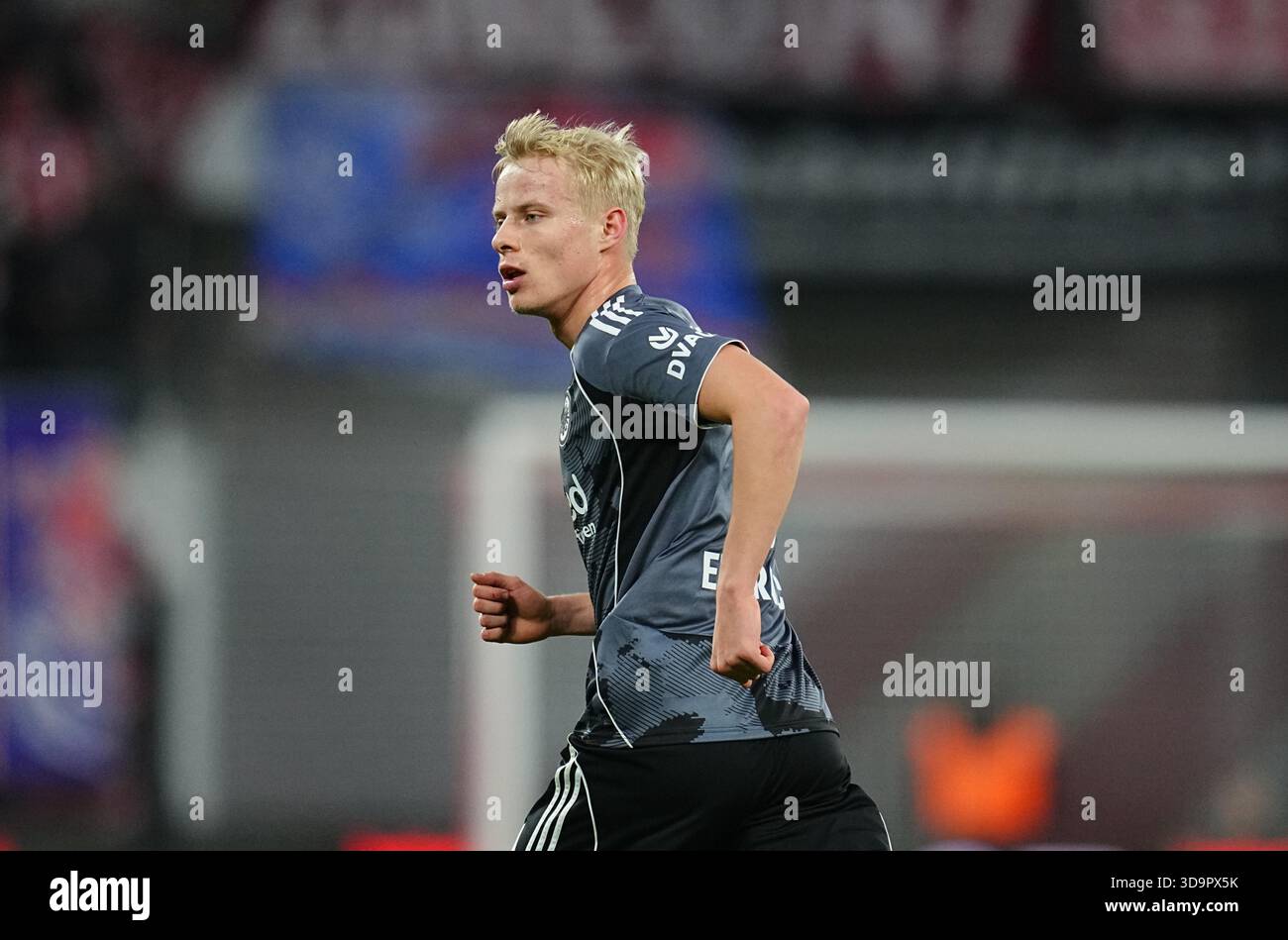 December 06 2025: Oscar Hoejlund of Eintracht Frankfurt looks on during ...